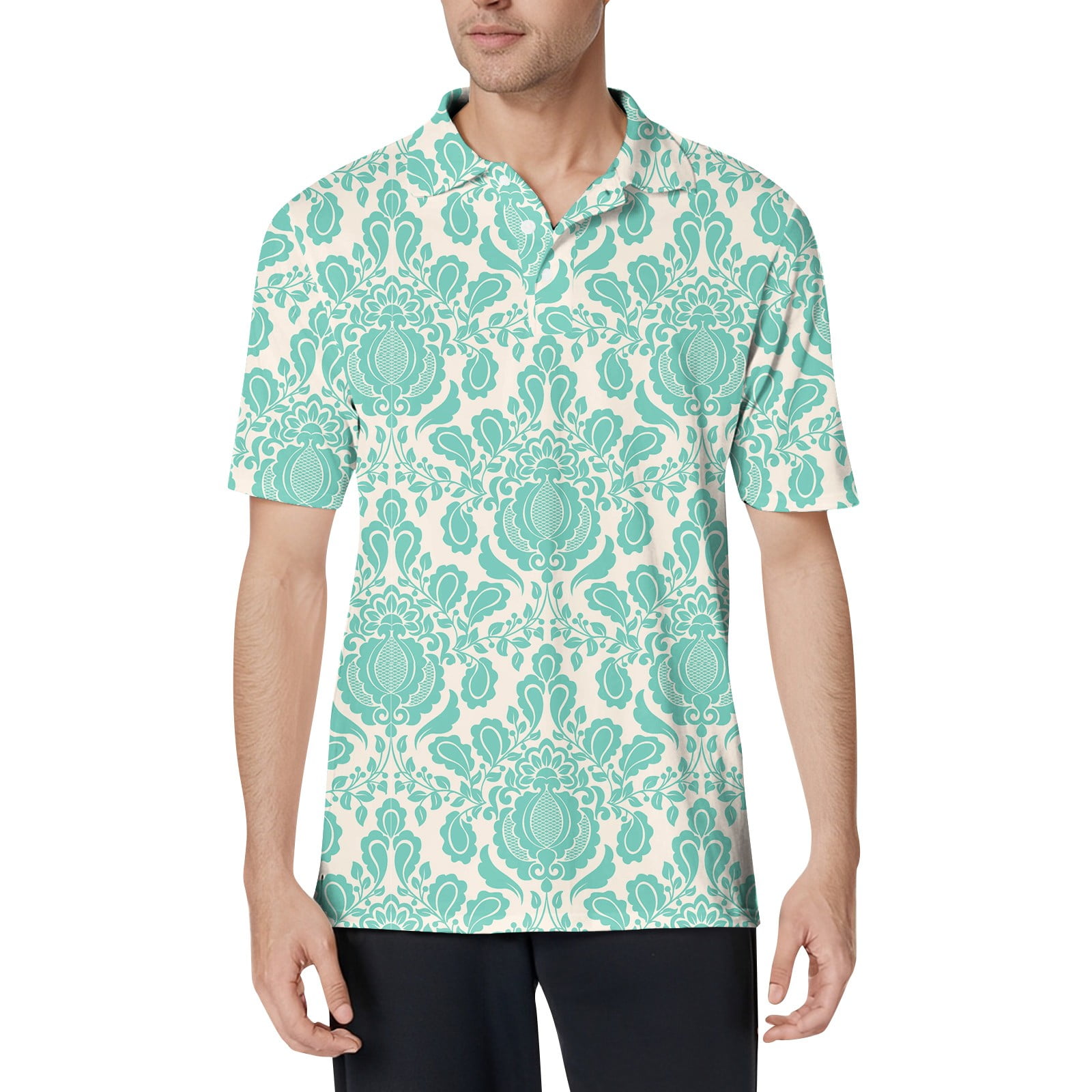 Mlqidk Mens Golf Polo Shirts Short Sleeve Lightweight Collar Golf Shirts Performance Casual ...