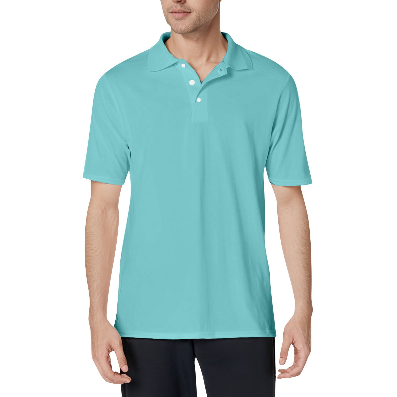 Mlqidk Mens Golf Polo Shirts Short Sleeve Regular Fit Button Down Polos ...