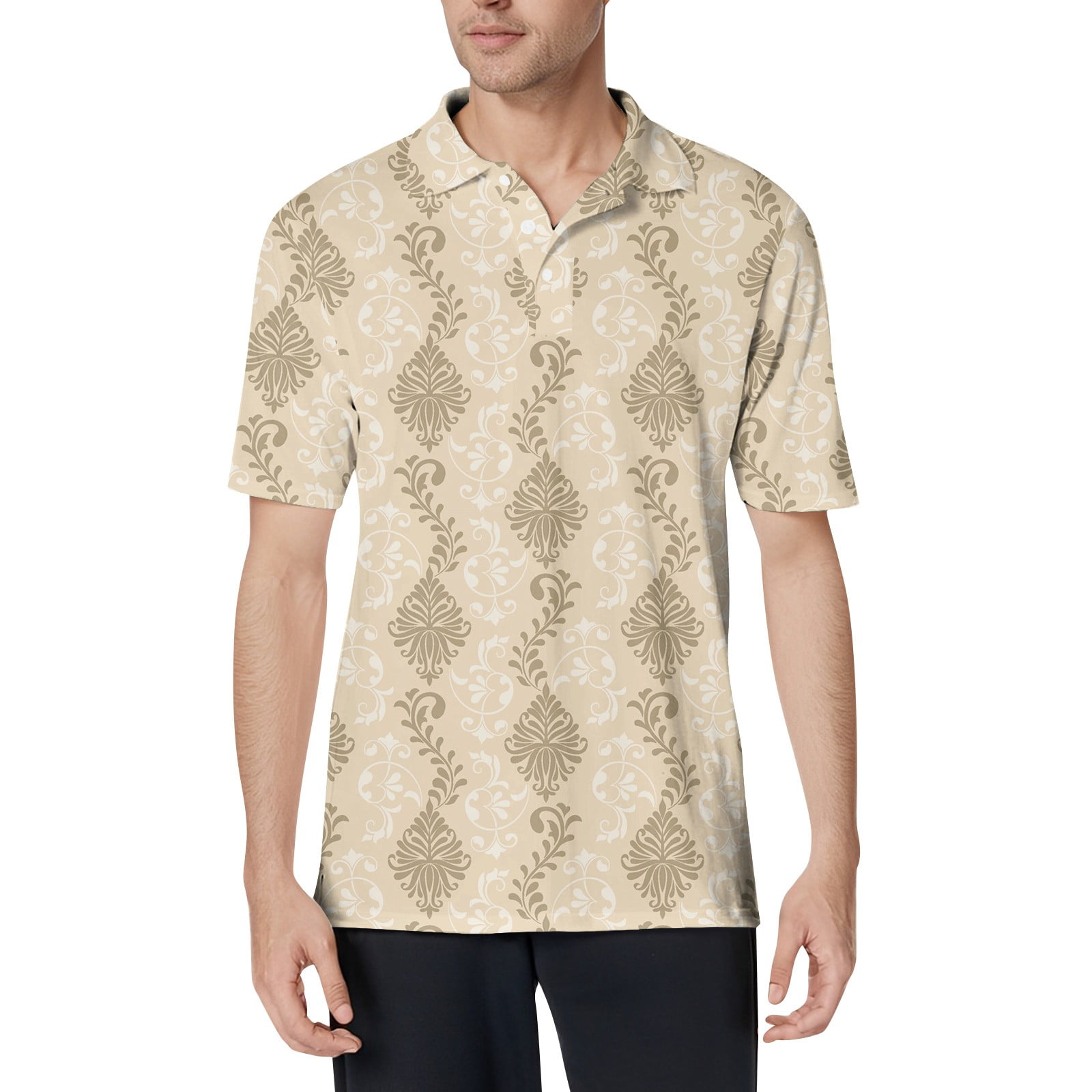 Mlqidk Polo Shirts for Men Short Sleeve Classic Fit Button Down Polos ...