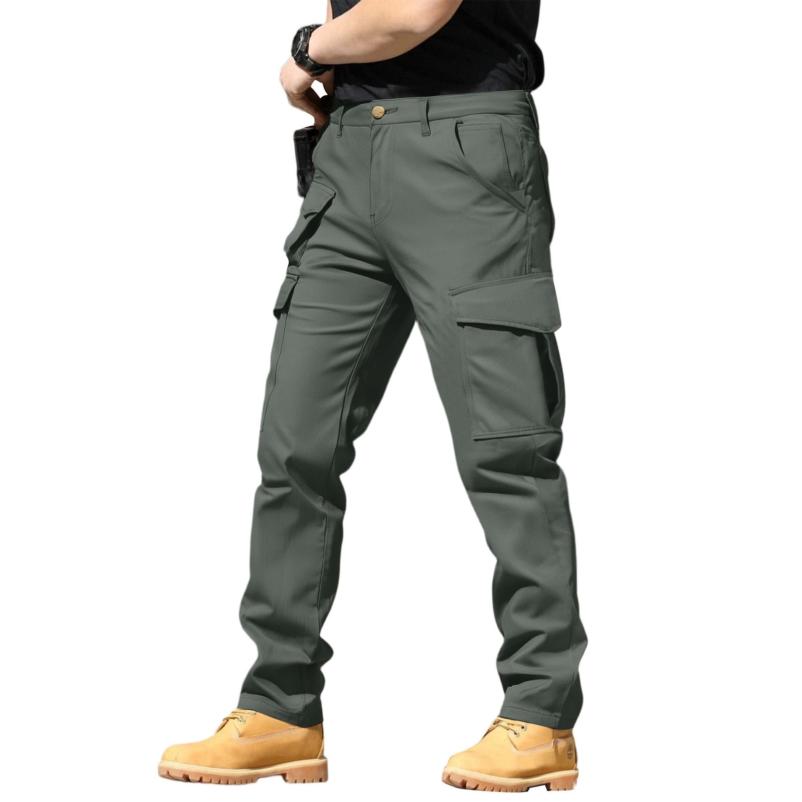 Mlqidk Tactical Cargo Pants for Men Flex Ripstop Water Resistant ...