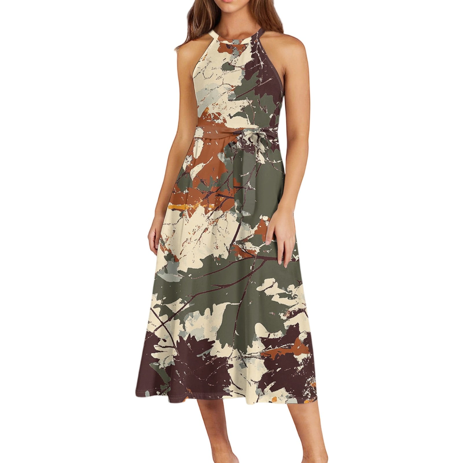 Mlqidk Tea Party Dresses for Woman Elegant Classy Halter Graduation ...