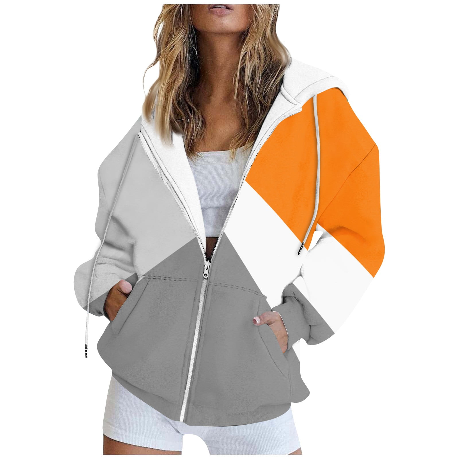Mlqidk Womens Sweatshirt Teen Girl Fall Jacket Oversized Sweatshirts
