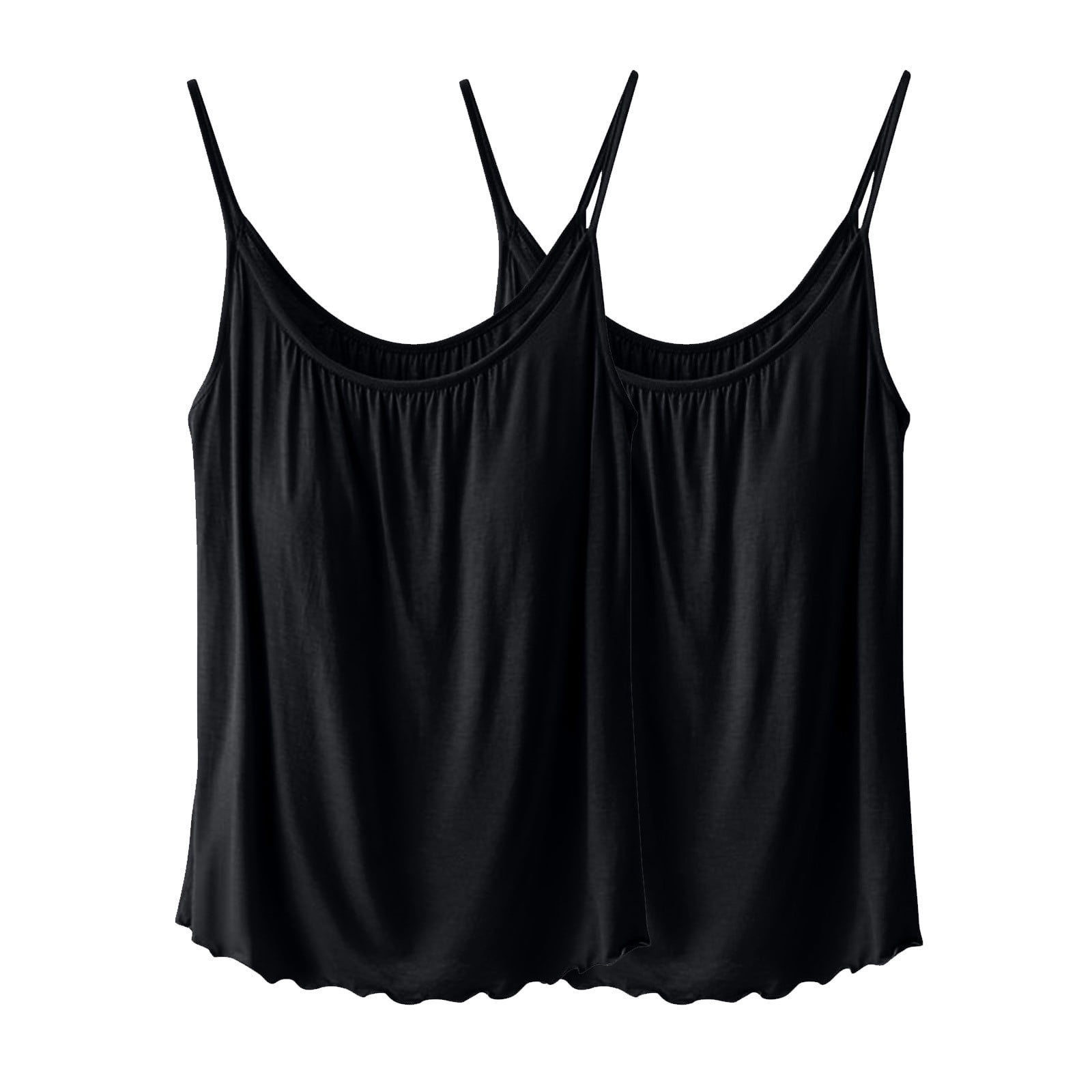 Mlzmgr 2 Pack Womens Sleep Tank Tops Sleeveless Crewneck Tanks Summer ...
