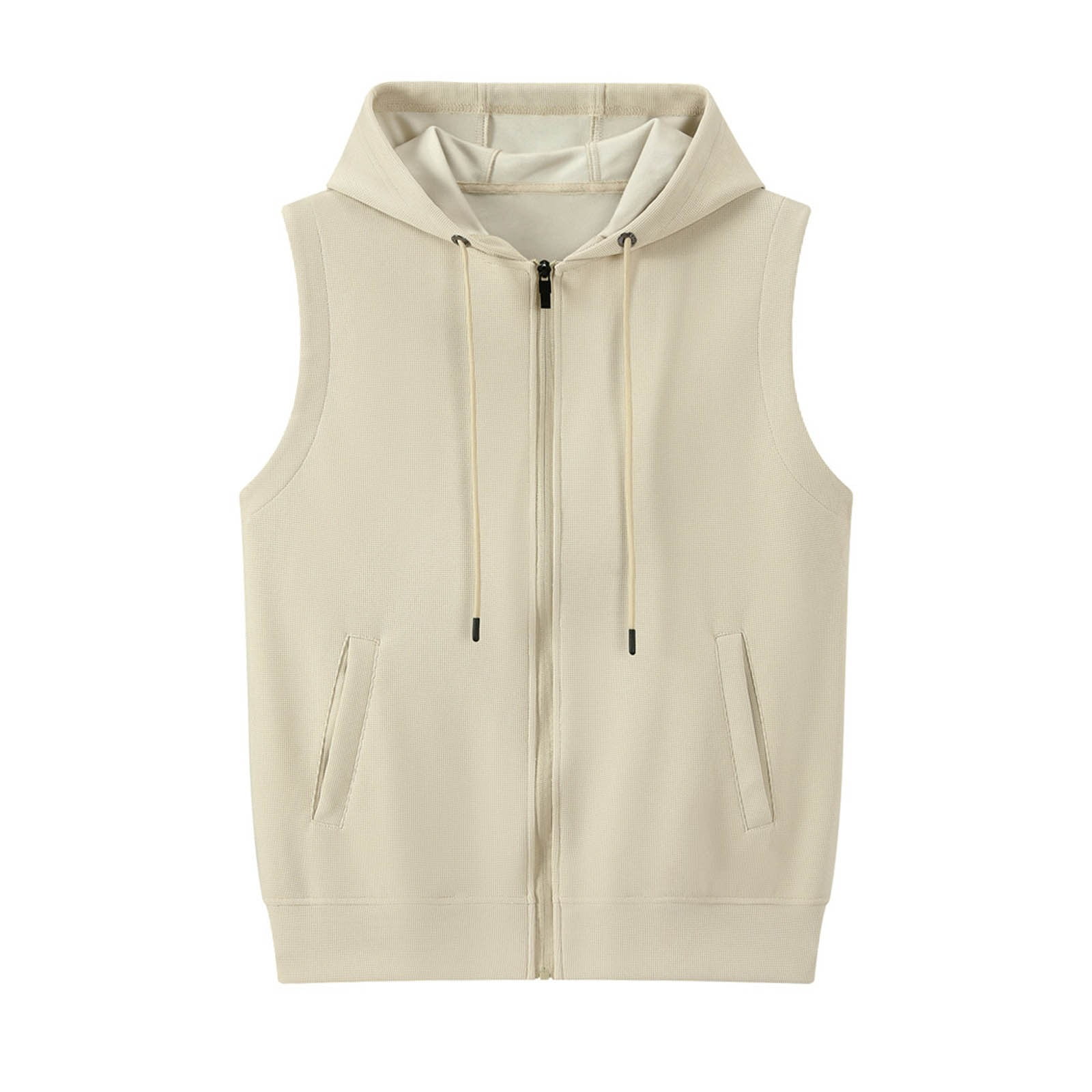 Mlzmgr Men's Tanks Tops Hooded Sleeveless Zipper up Tanks with Pockets ...