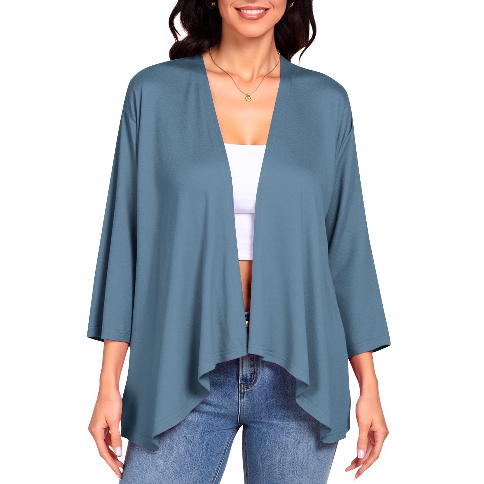 Mlzmgr Sweater Cardigans for Women Open Front Long Sleeve Flowy Loose ...