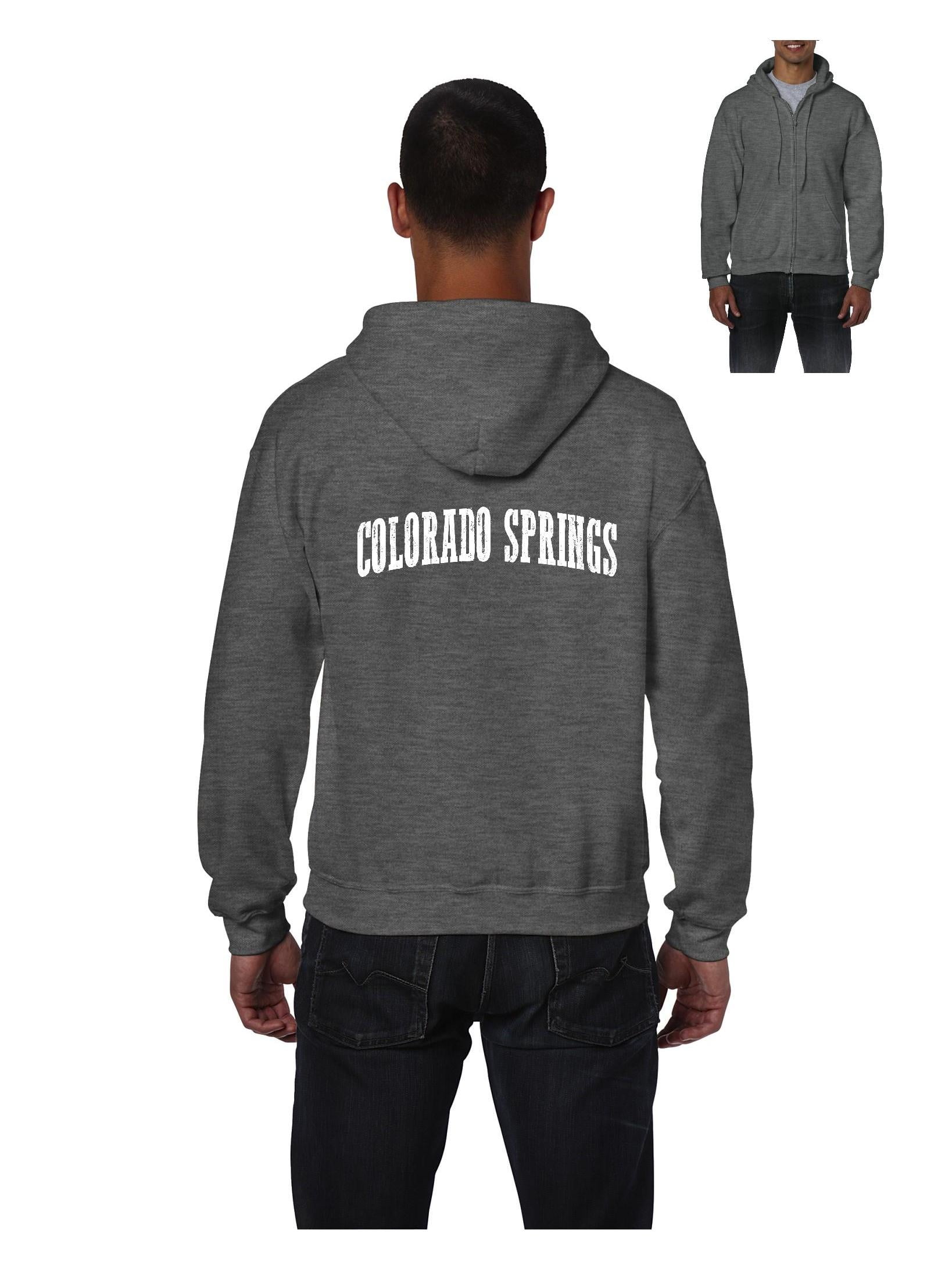 Men's Sweatshirt Full-Zip Pullover - Colorado Springs - Walmart.com