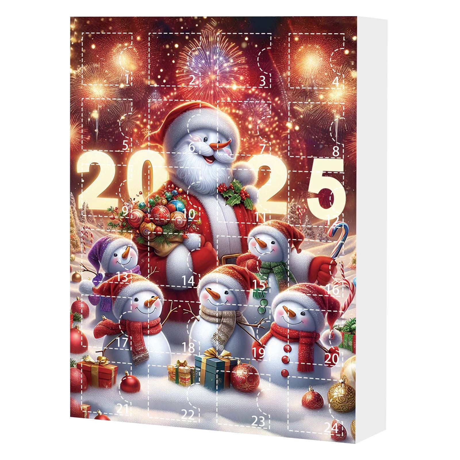 Mmeneyy 2025 Advent Countdown Calendar, 24 Days Christmas Countdown ...