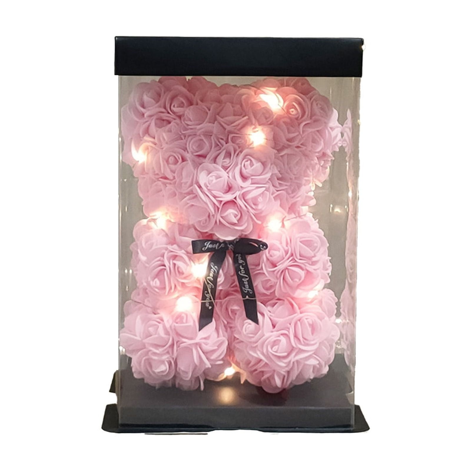 Mmeneyy Gifts for Women - Rose Bear - Rose Flower Bear Hand Made Rose ...