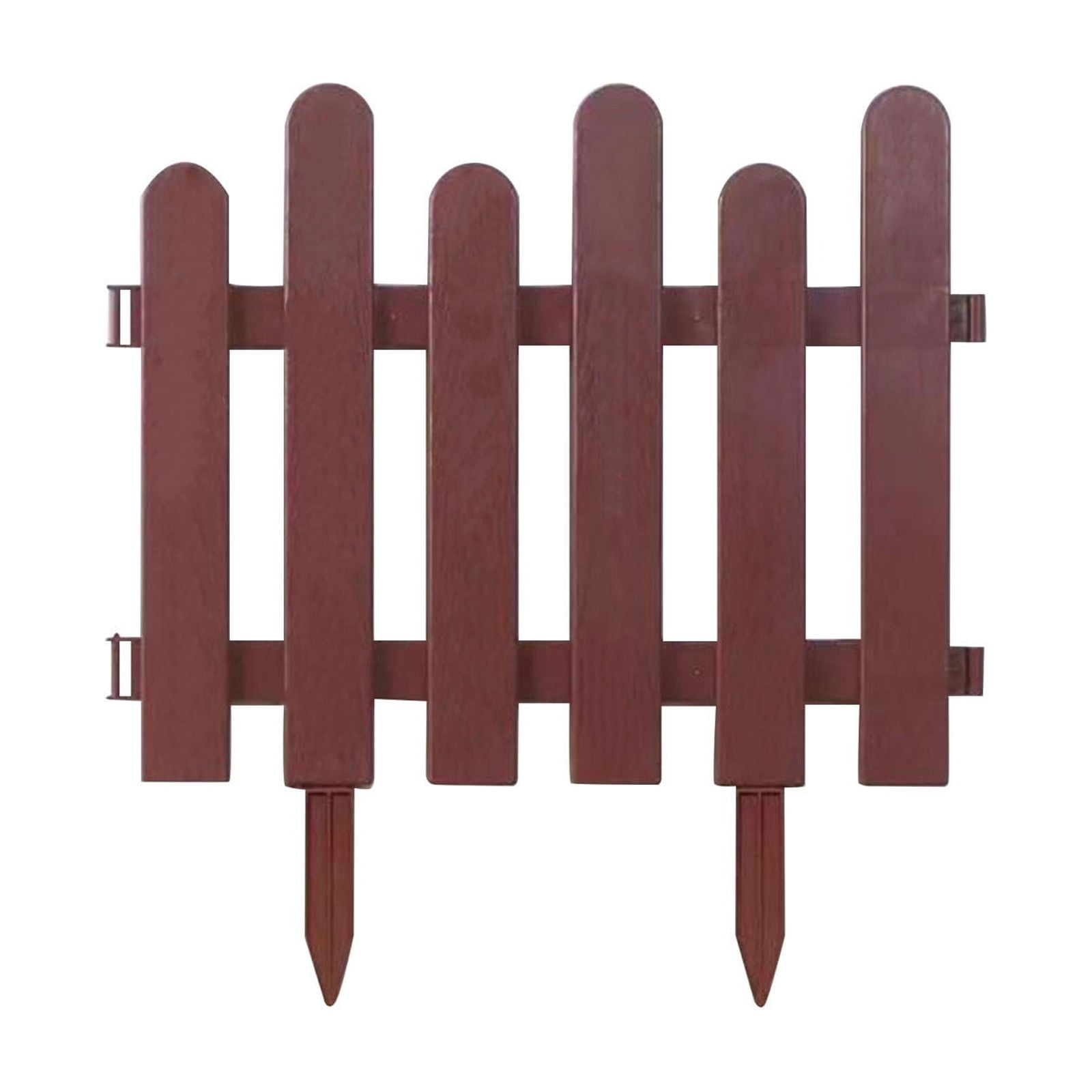 Mmeneyy Plastic Picket Fence with Ground Stake, Small Yard Fence Flower ...