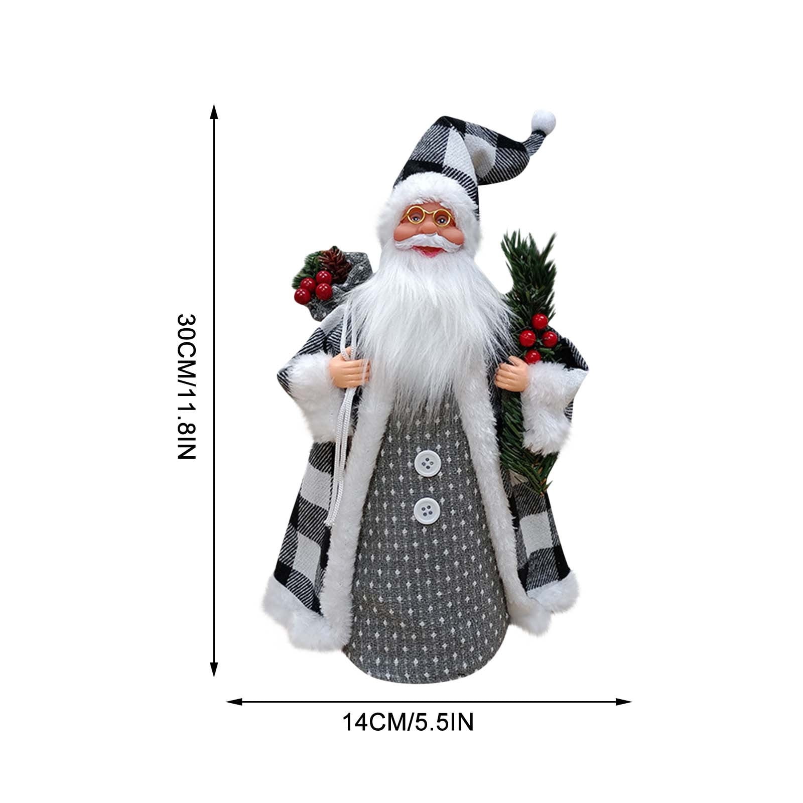Mmeneyy Standing Santa Claus Christmas Figure with Presents and Gift ...