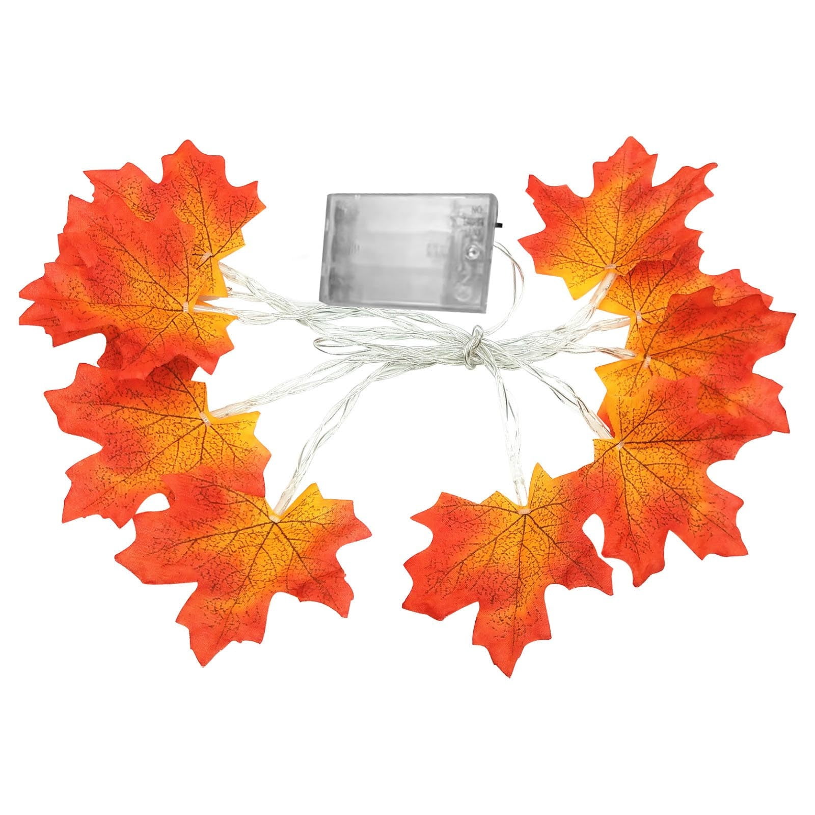 MmeneyyThanksgiving Leaves Maple Leaf Lights String Garden Party Room ...
