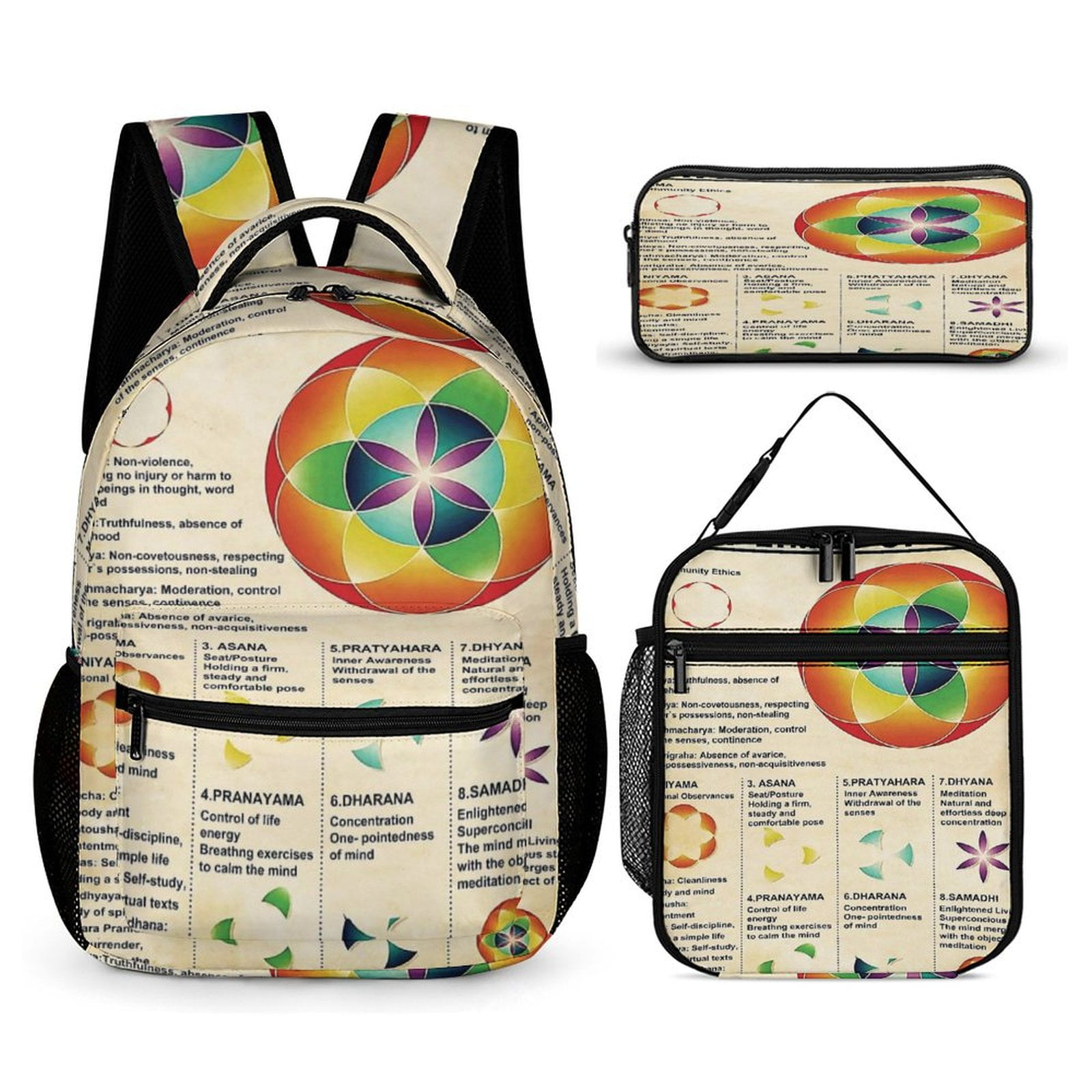 Mmnb Vintage Poster Rerto Poster Xjzeight 3 Piece Backpack Set Anime ...