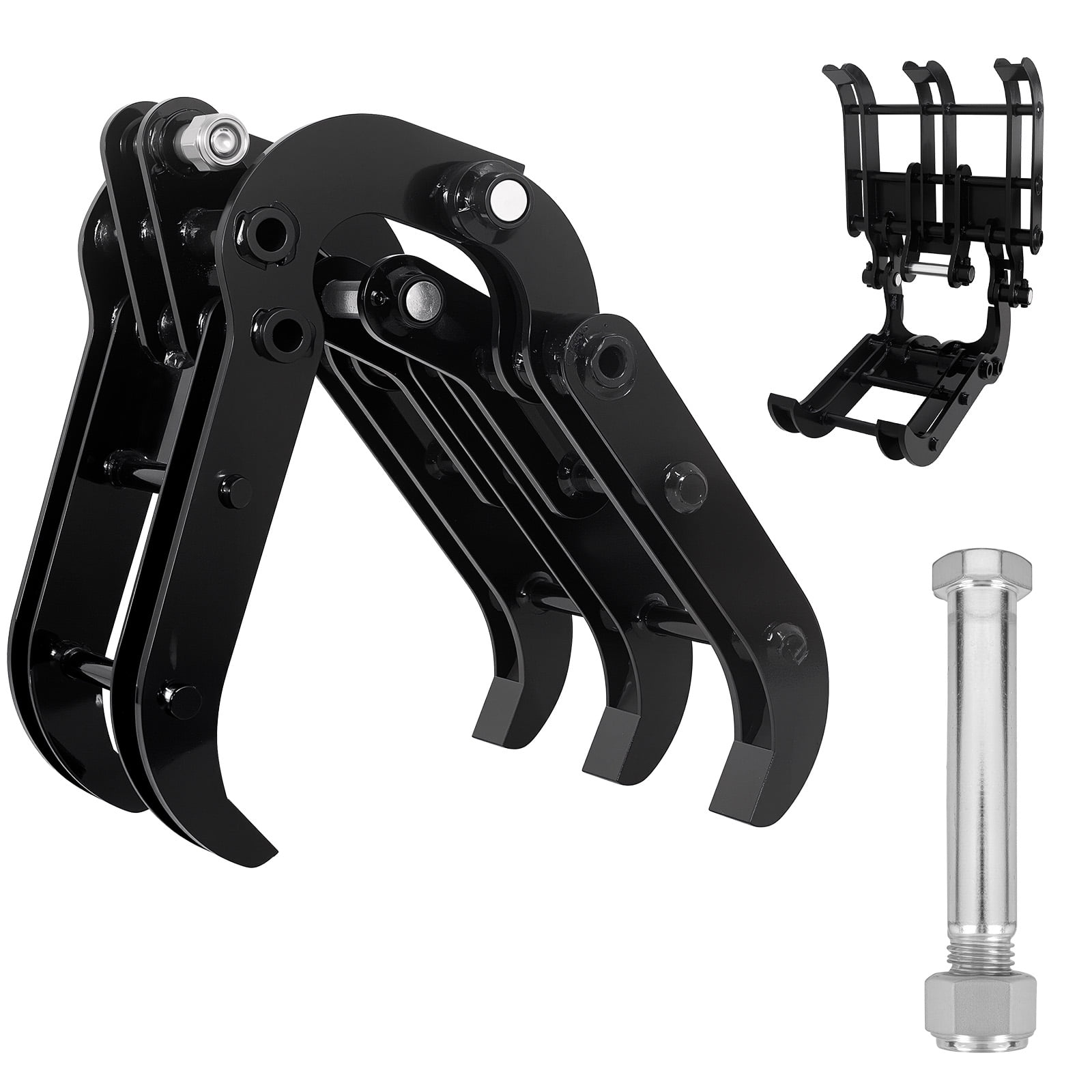 Mn Steel Jaws, High Strength Wood Grabber, Grapple Opening Mechanical ...
