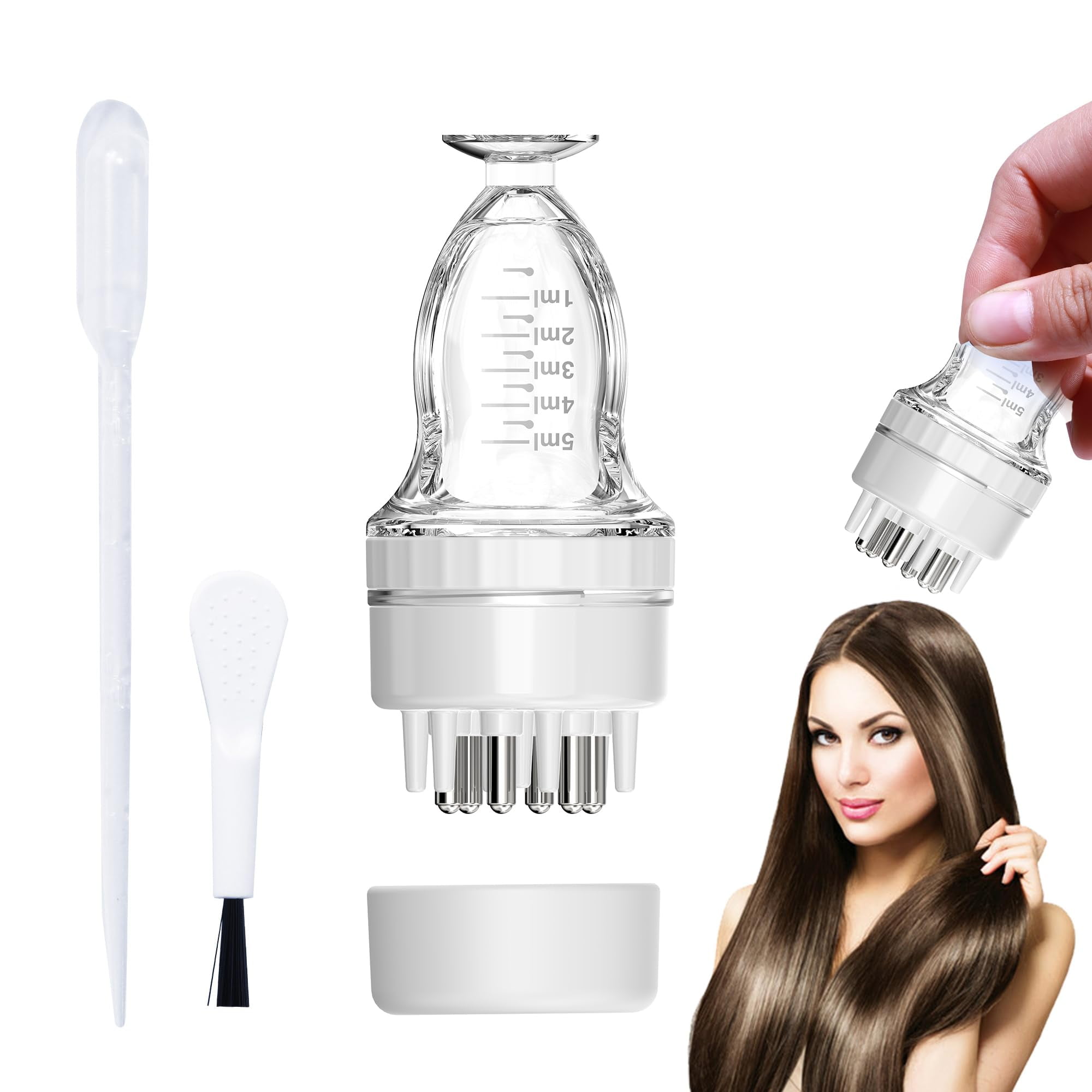 Mnatop Hair Oil Applicator, Scalp Applicator Comb, Scalp Oil Applicator ...