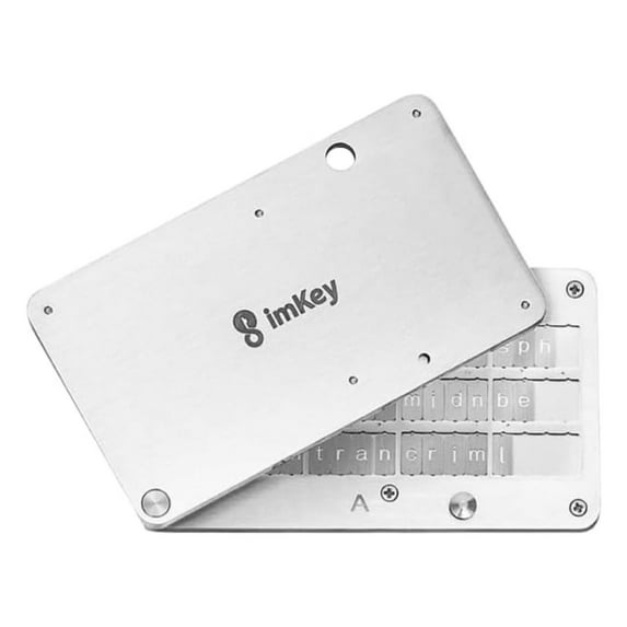 Mnemonic Seed Phrase Metal Plate Backup Saver 12/18/24 Word Crypto ...