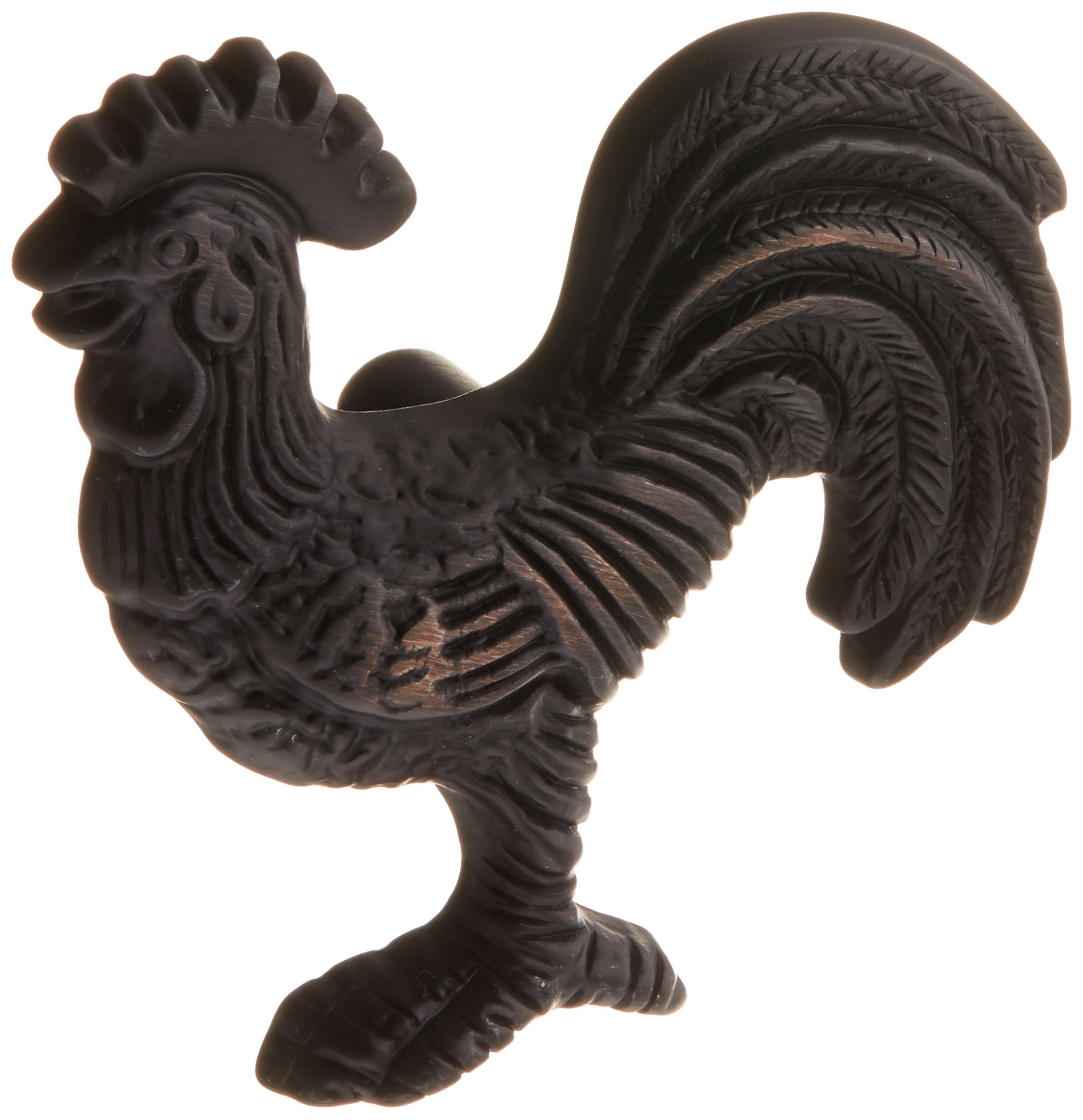 Mng Hardware MG-10913 Rooster Cabinet Knob/Pull, Face Left, Oil Rubbed ...