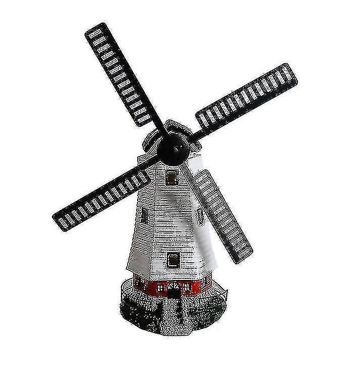 Mng Solar Windmill Lighthouse Led Motion Light Garden Ornament ...