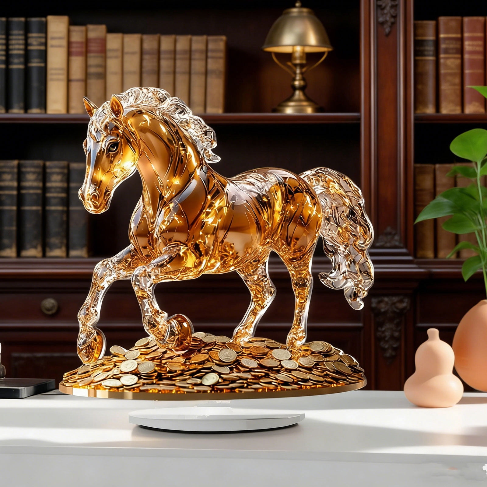 2026 Year Of The Horse Acrylic Ornament, 2D Home Decor Tabletop Or ...