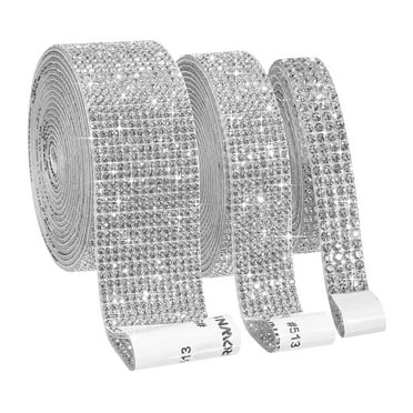 Locacrystal Bling Rhinestone Sticker DIY Self-Adhesive Iron On Crystal ...