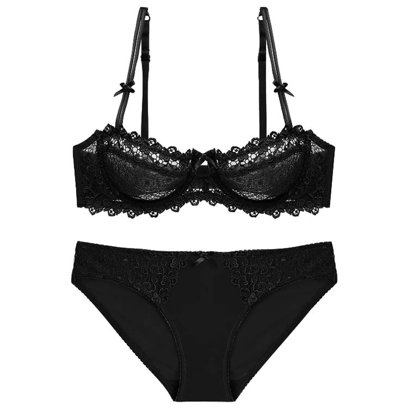 Mnyotv Bra And Panties Set Sexy Women Underwear And Bra Set Womens Sexy Red Lace Bra Set Summer
