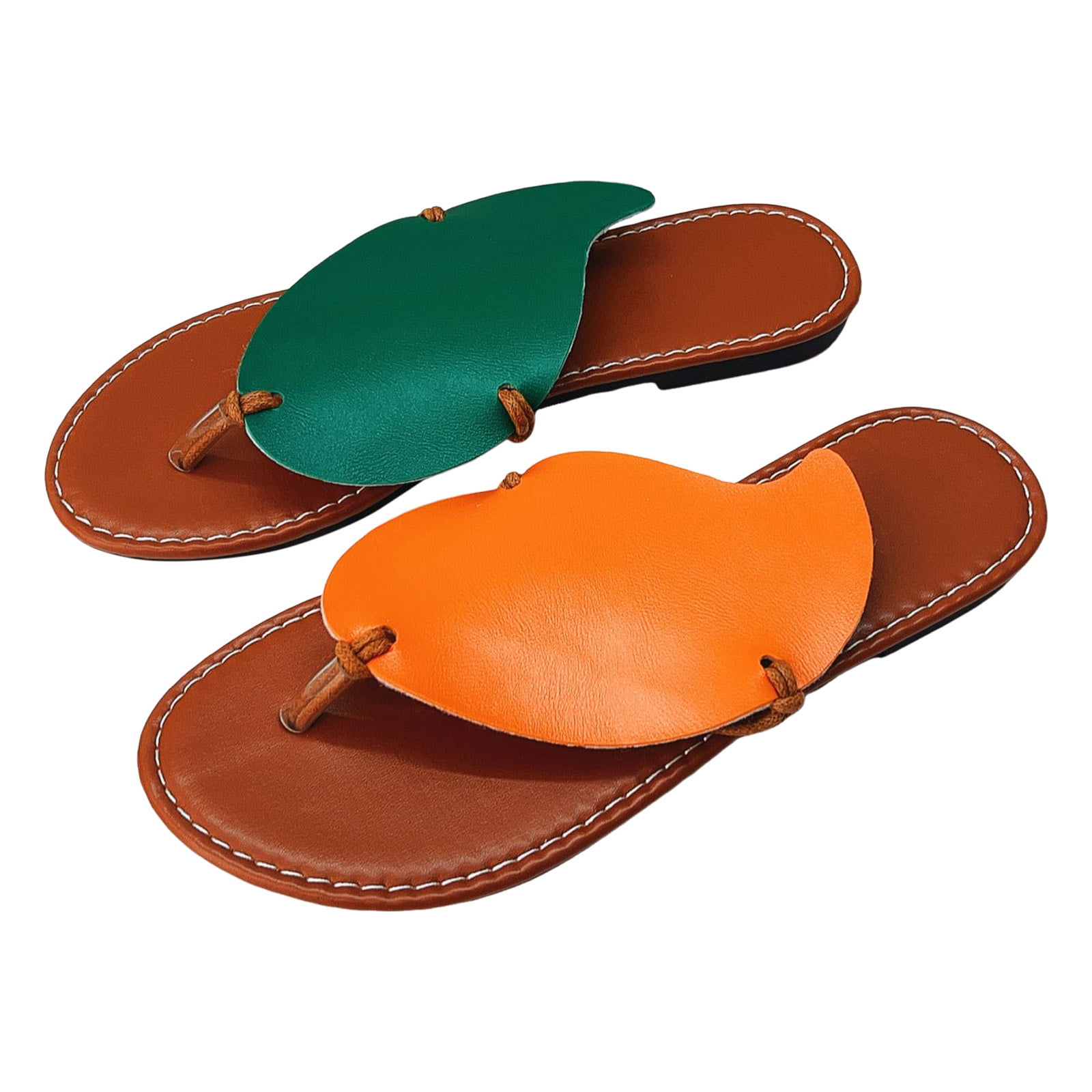Mnyotv Casual Sandals for Women Comfort Ladies Summer Colour Blocking ...