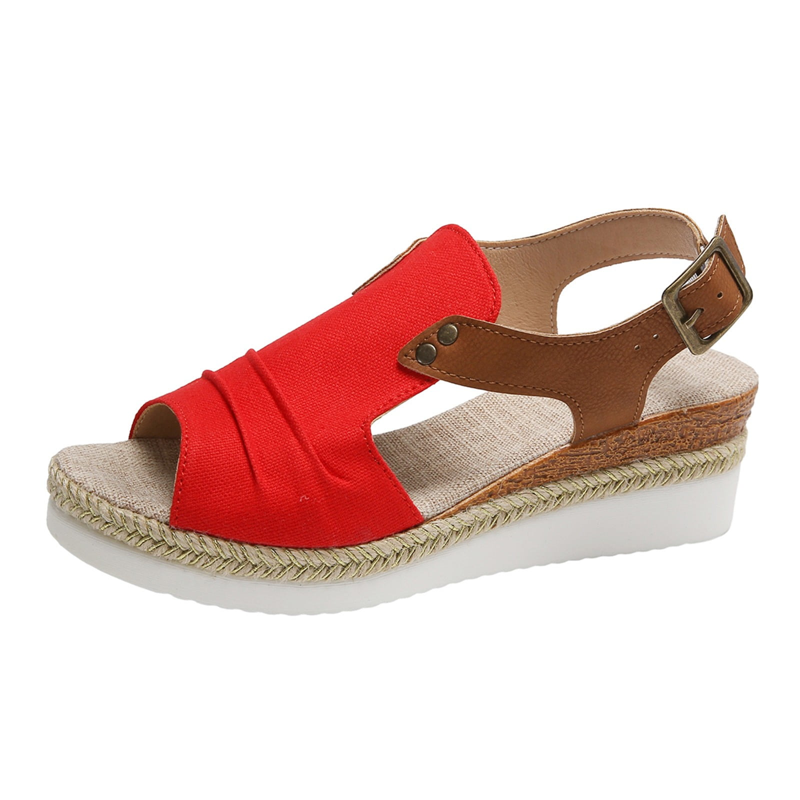 Mnyotv Cute Wedges for Women Memory Foam Sandals for Women Shoes Wedge ...
