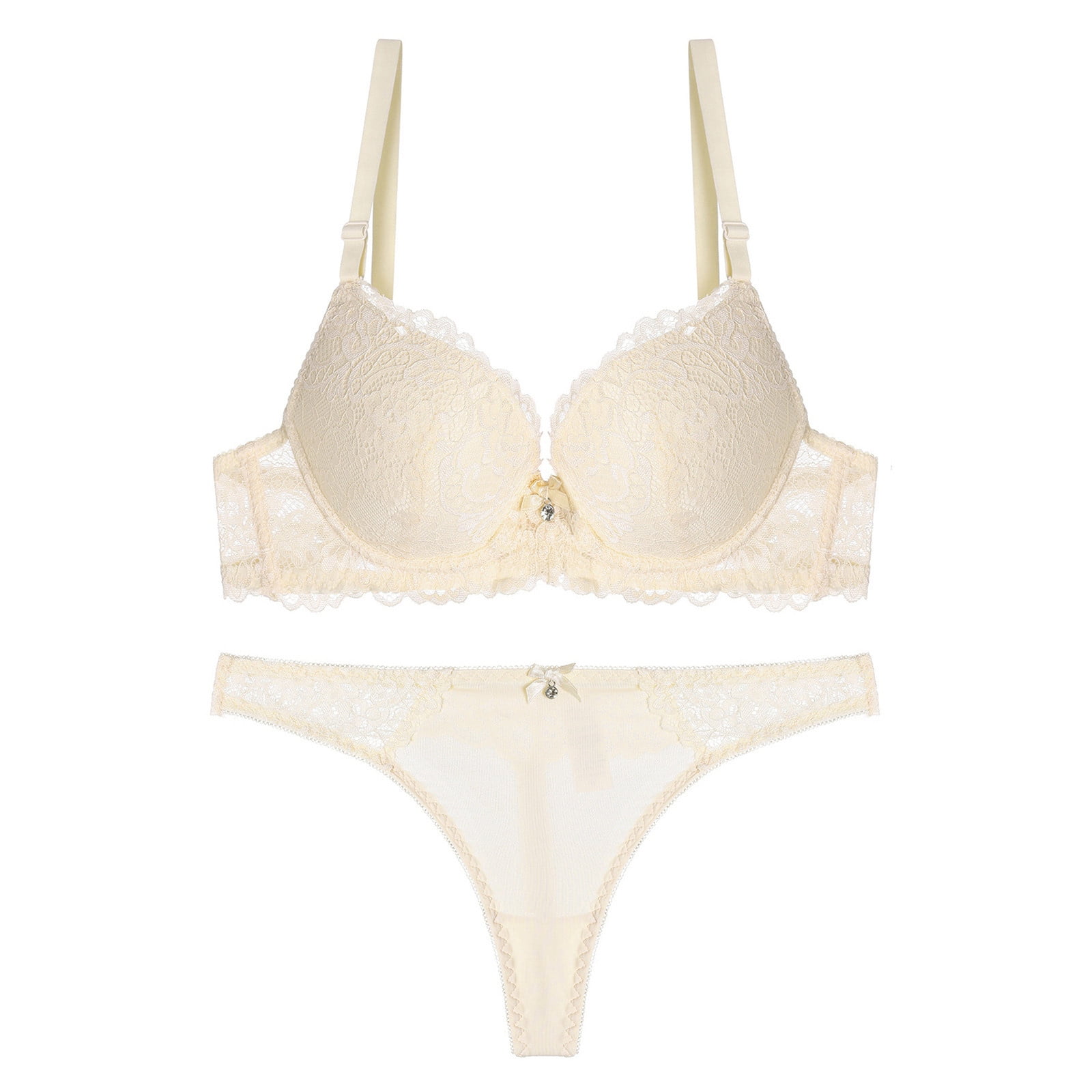 Mnyotv Matching Bra And Panty Sets Lace Pajama Set For Women With Robe