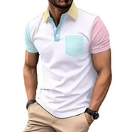 3-Pack Men's Regular-Fit Short Sleeve Pique Polo Shirts with Ribbed Collar & Armbands, Sizes S ...