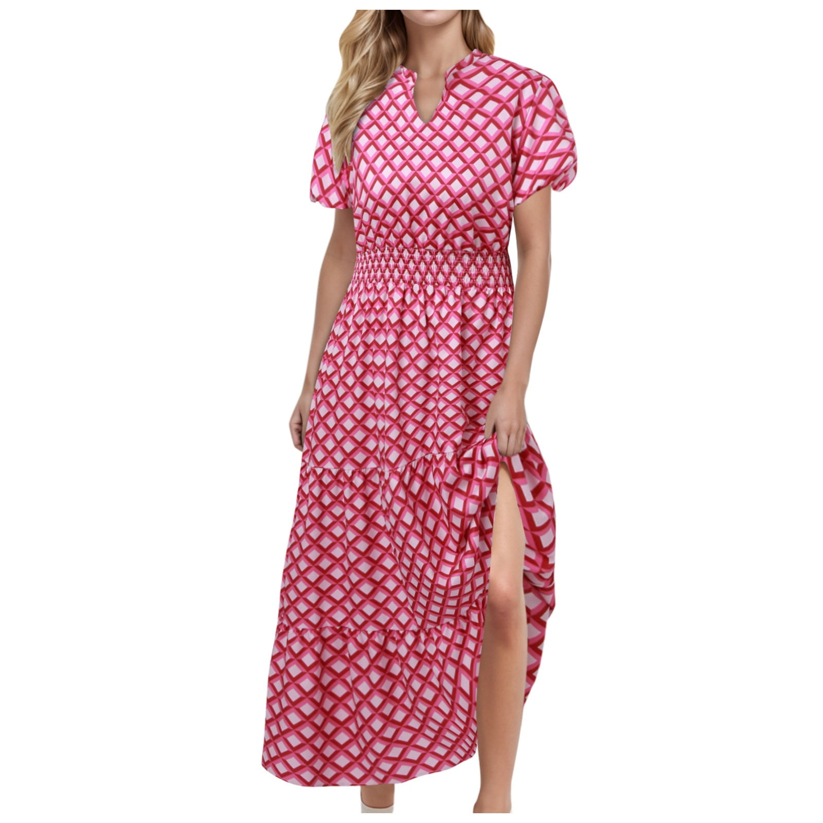 Mnyotv Women's Dresses Spring Summer Maxi Dress For Women 2024 Casual V ...