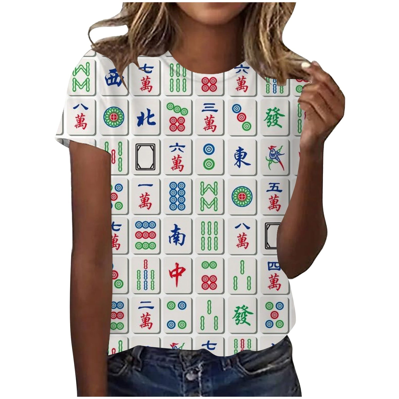 Mnyotv Womens Spring Blouses Women's Classic Versatile Daily Short ...