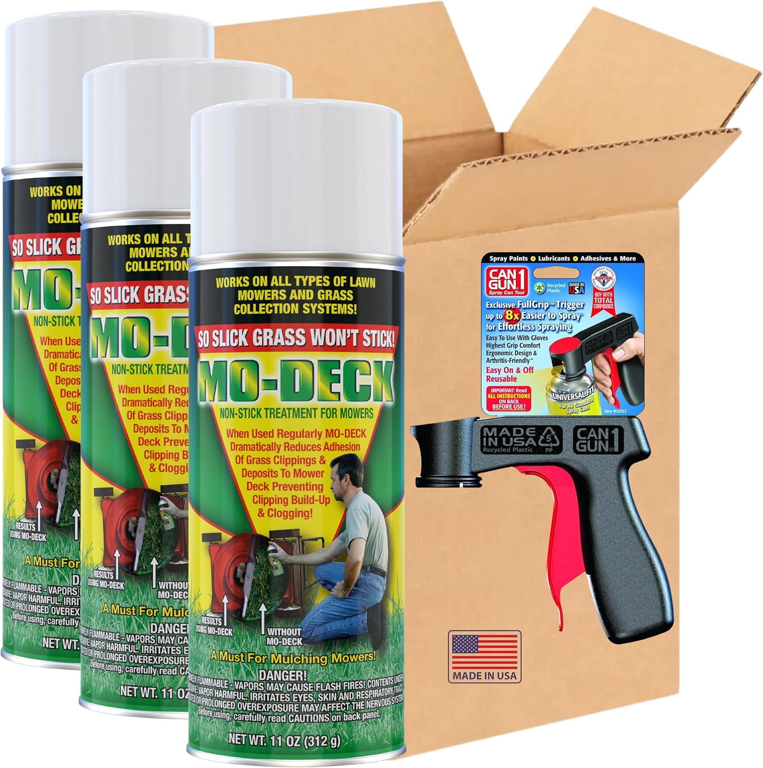 Mo Deck Spray Lawn Mower Grass Non-Stick (11 oz. Aerosol Can) (Pack of ...