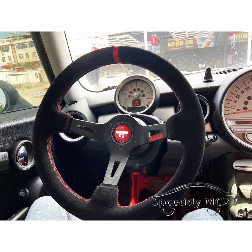 Mo Japan Deep Dish Steering Wheel Racing Drift 13inch 335mm Red Ring ...