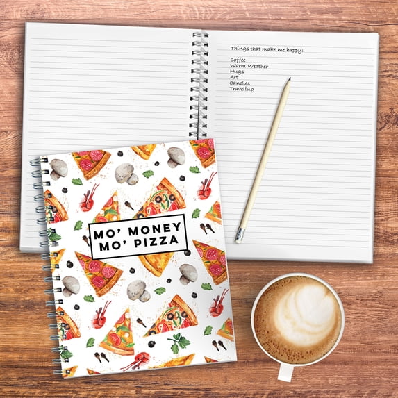 Mo' Pizza Spiral Lined Journal Notebook - Walmart.com