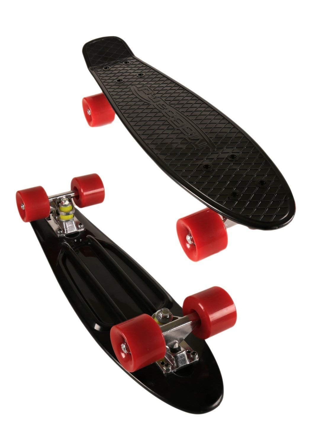 MoBoard 27" Inch Graphic Complete Skateboard (Red - Black) - Walmart.com