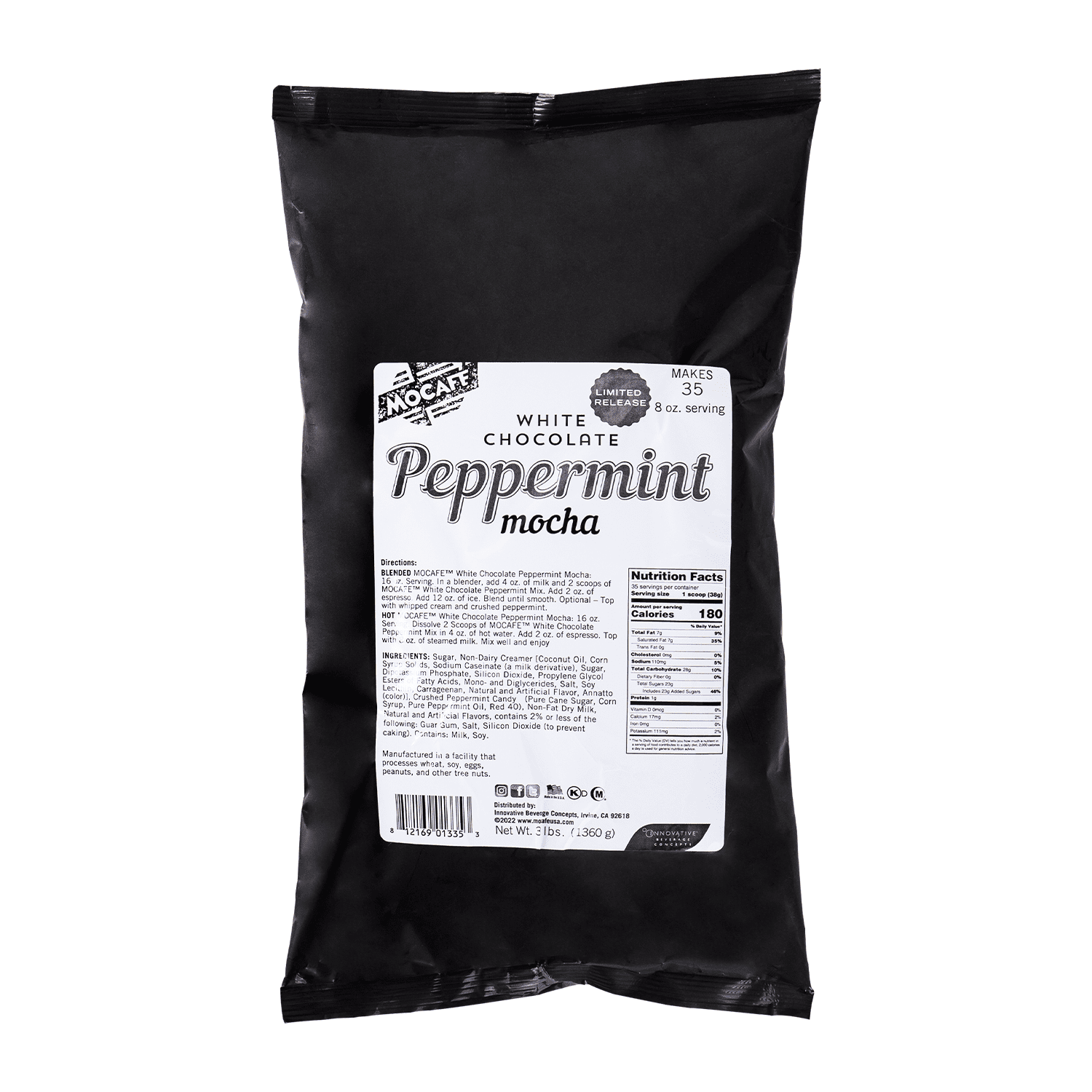 MoCafe BLENDED Frappe - White Chocolate Peppermint Mocha - Bag (3lbs) - Walmart.com