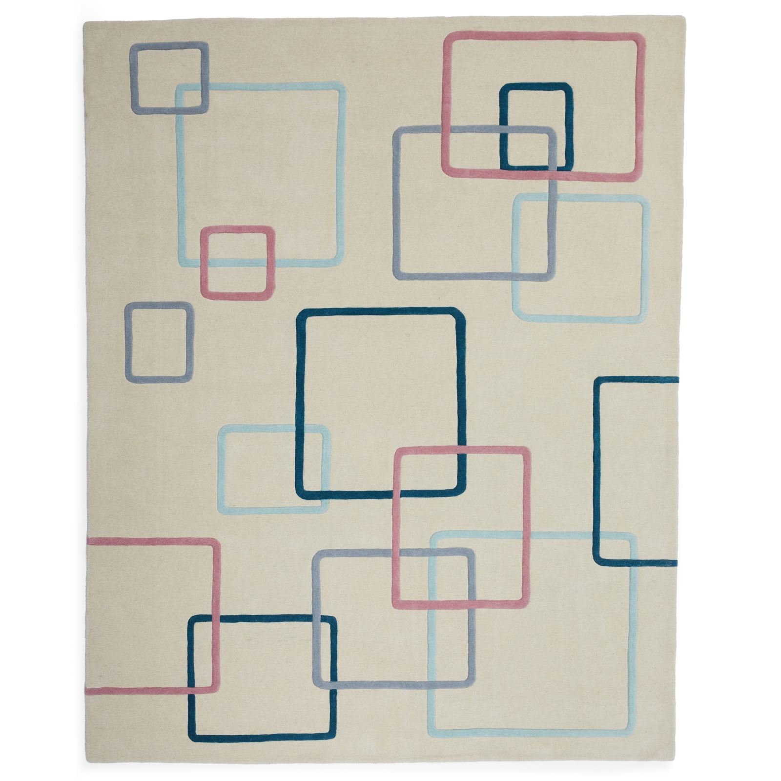 MoDRN Glam Assorted Squares Indoor Area Rug - Walmart.com