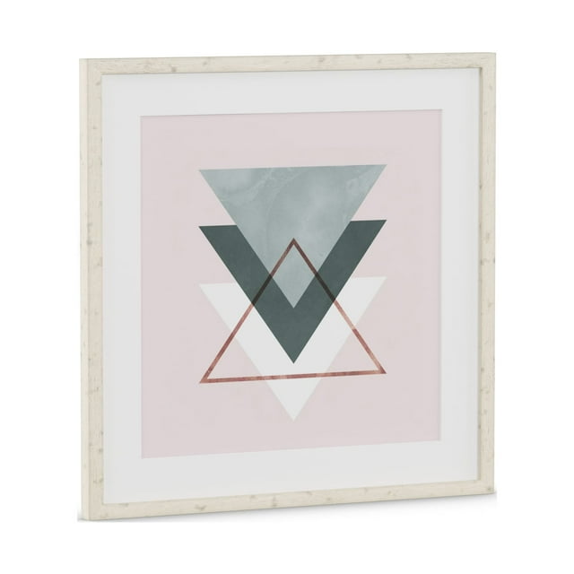 MoDRN Scandinavian Modern Triangles Framed Art Print - Walmart.com