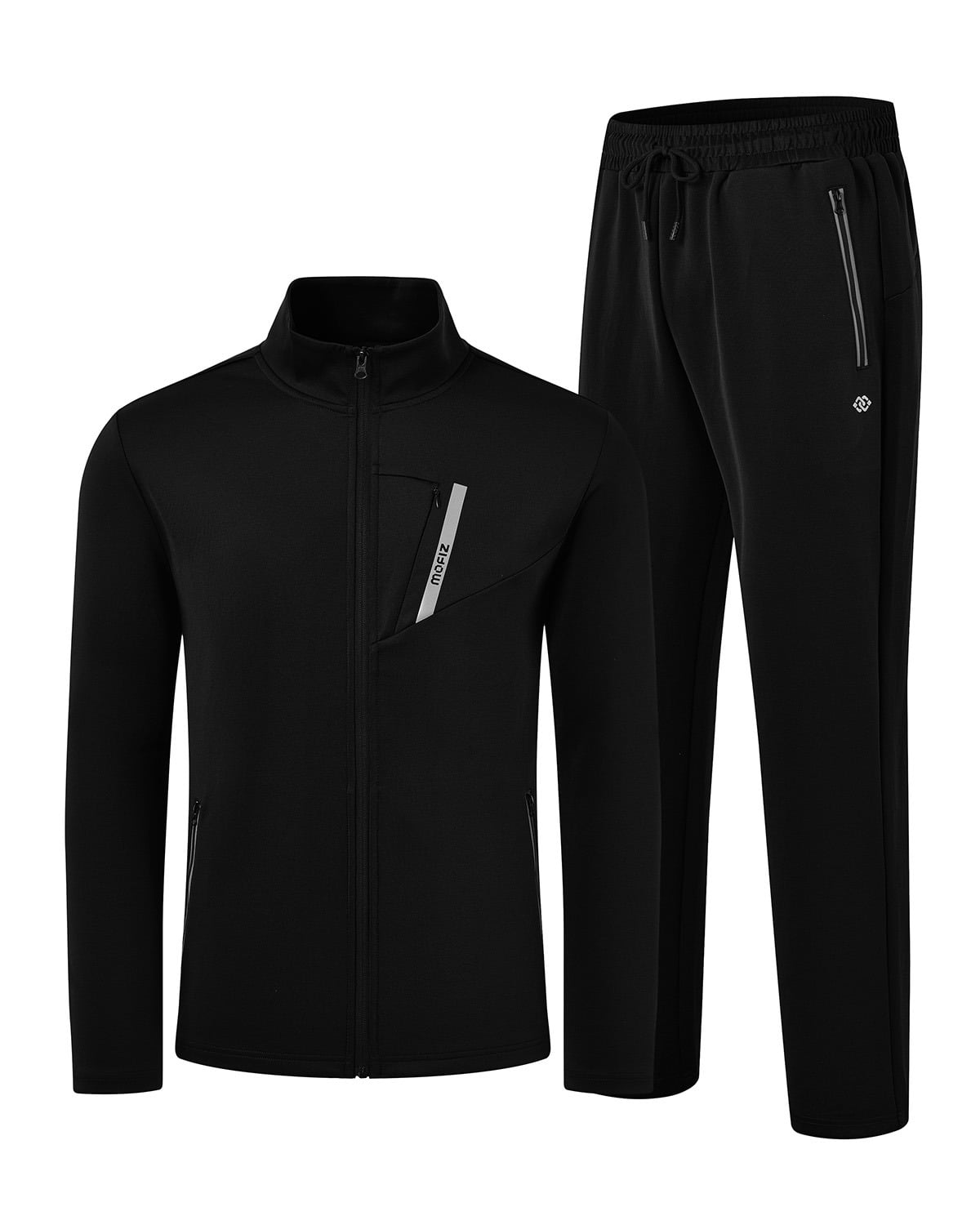 MoFiz Men's Long Sleeve Tracksuits Set Zipper Running Sports Set 2 ...