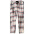Mofiz Mens Cotton Pajama Pants Lightweight Lounge Sleep Plaid Bottoms
