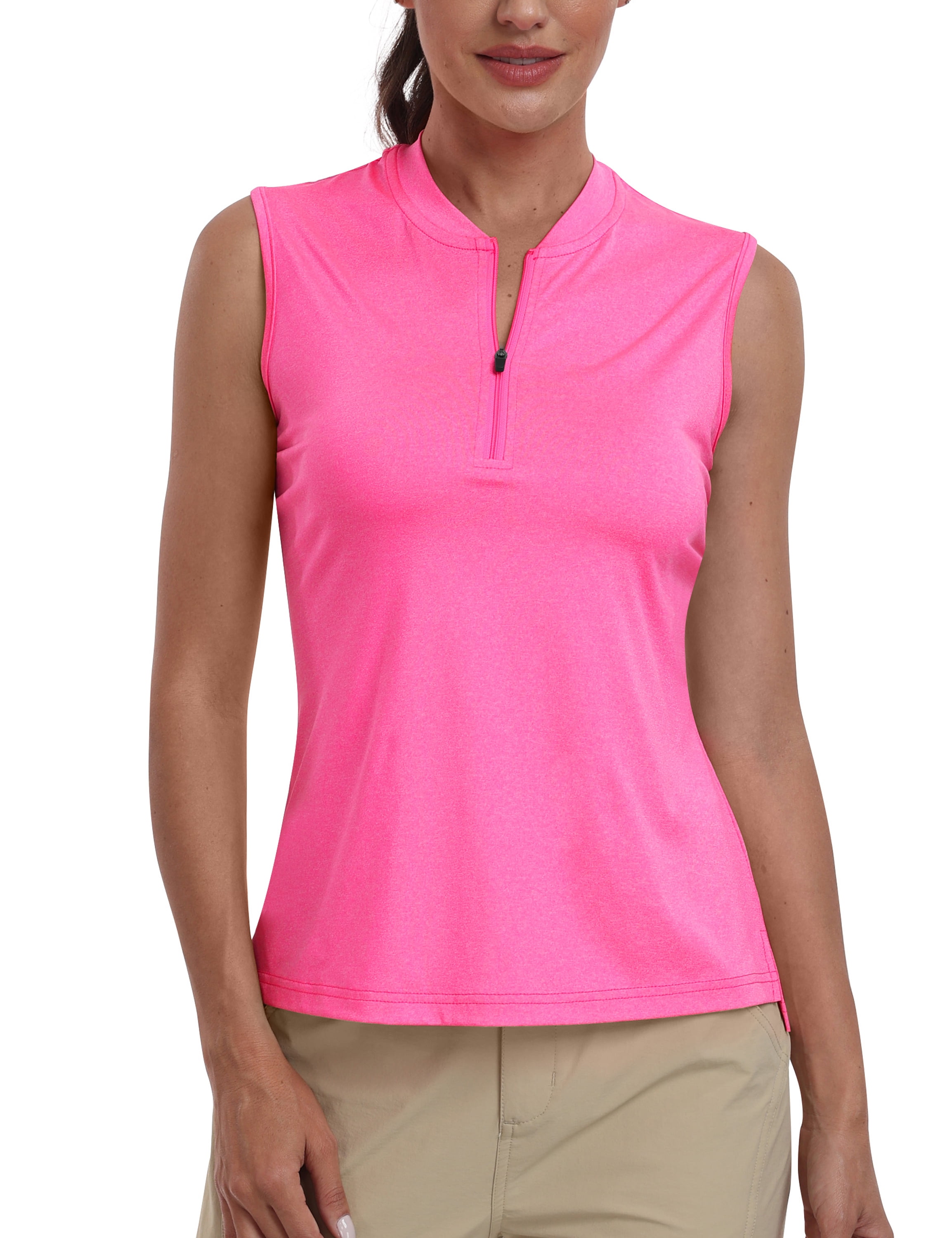 MoFiz Women's Golf Polo Sleeveless Shirt Quick Drying Casual Workout Tops Shirts - Walmart.com