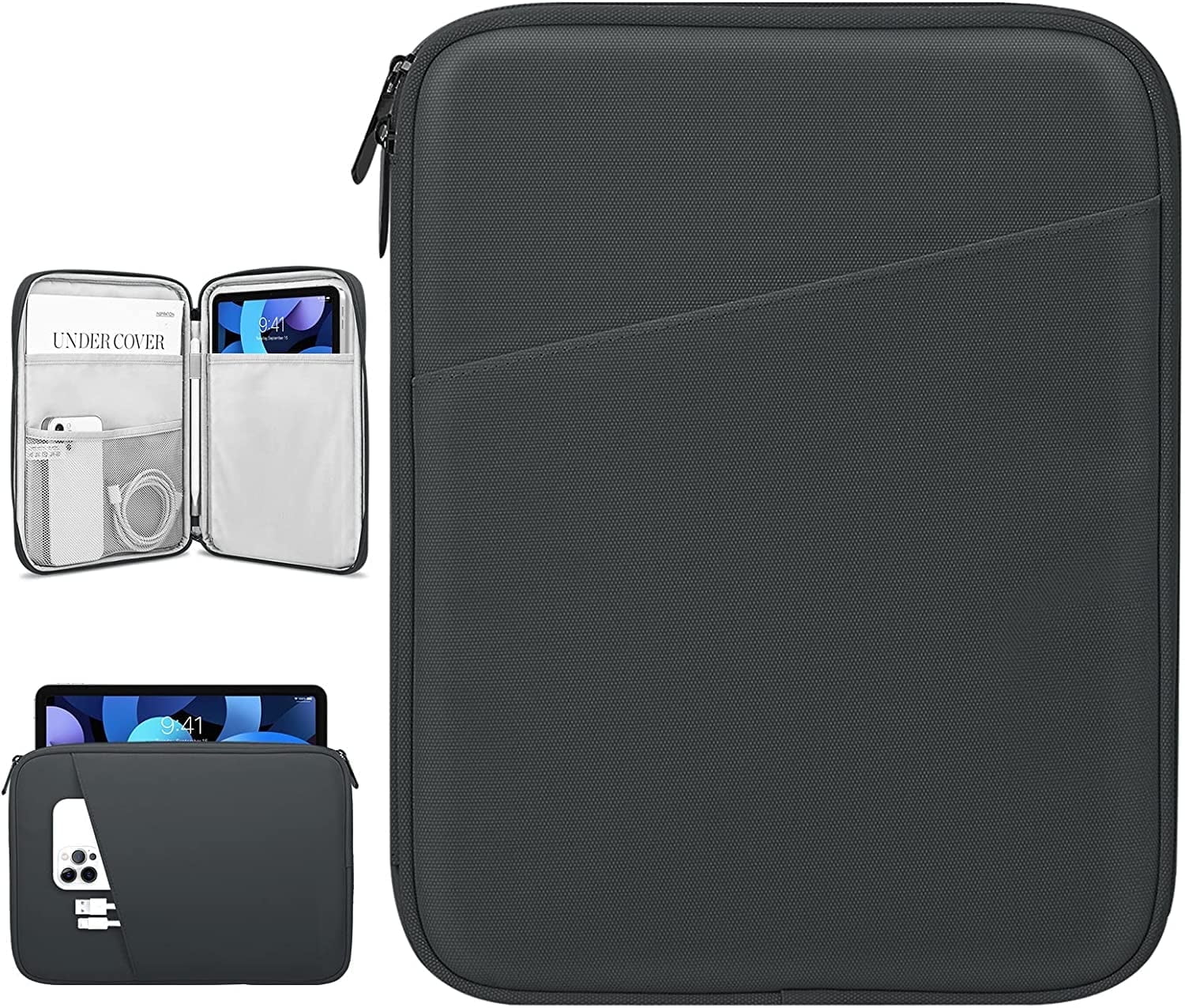 MoKo Tablet Sleeve Case for 9-11 inch tablets, Shock-Absorbing Padding ...