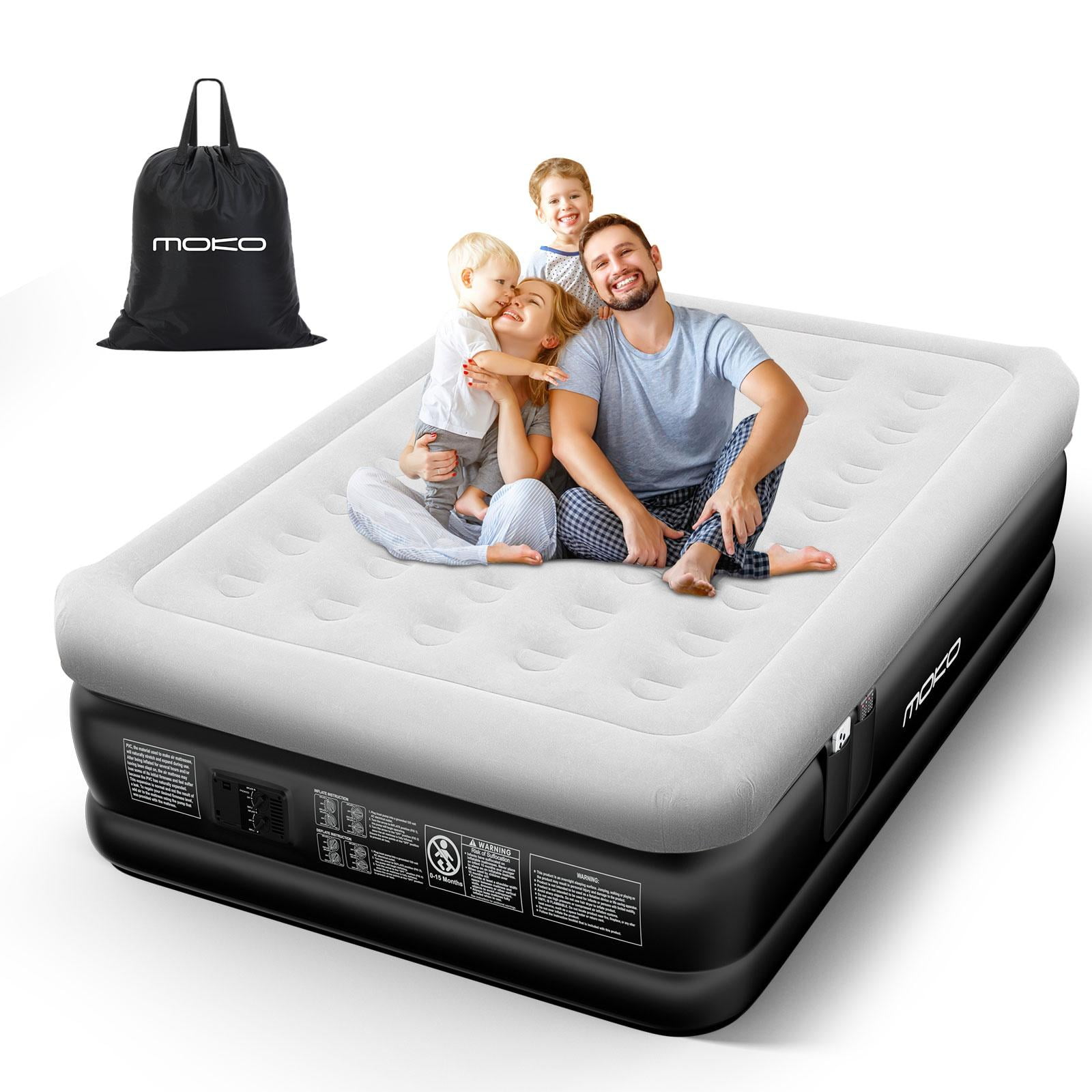 "MoKo Comfortable Queen Size Air Bed Mattress, 18"" High, 661lb Max ...