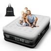 iDOO Queen Headboard Air Mattress, 18" Airbeds with Built-in Pump - Walmart.com