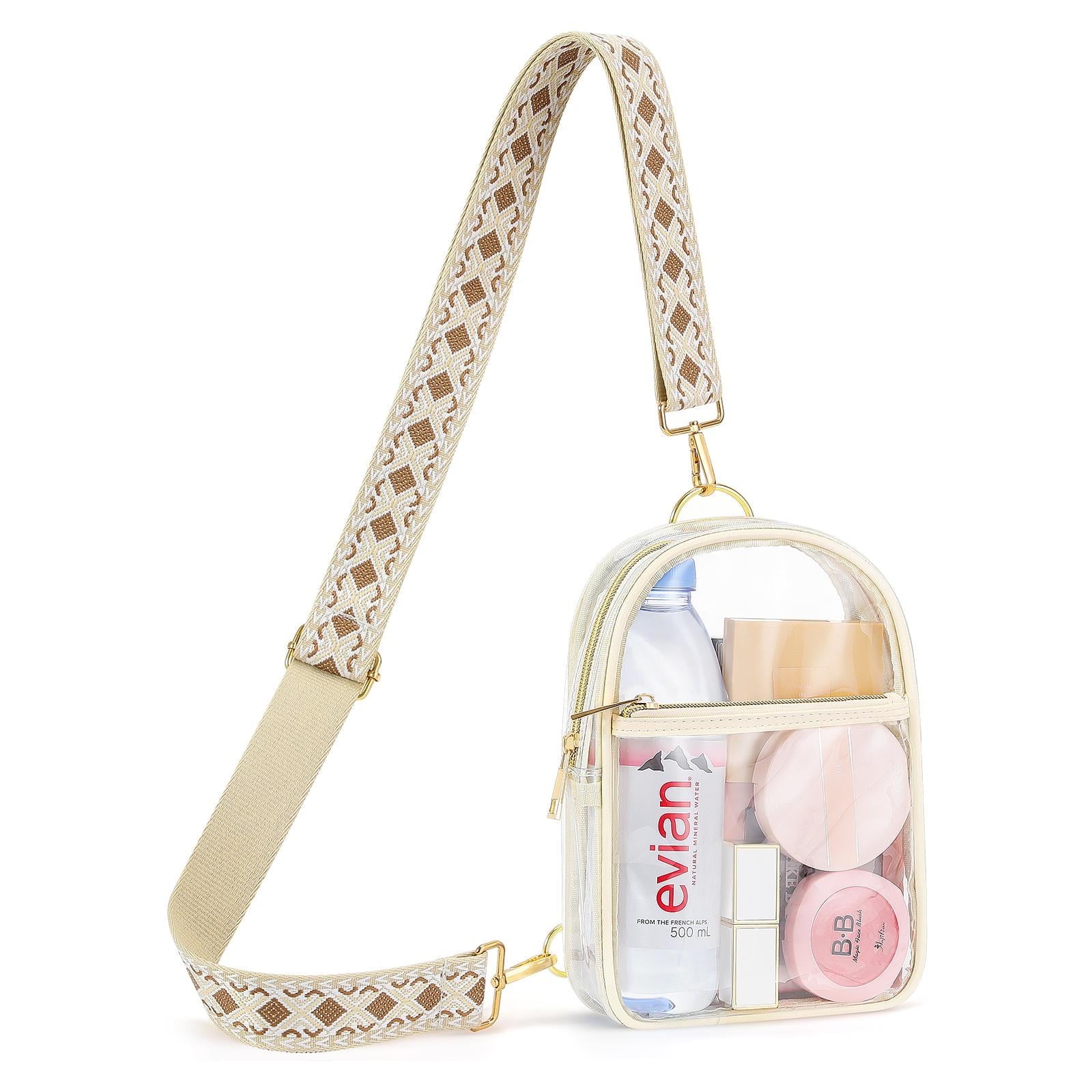 MoKo Clear Bag for Stadium Use Crossbody Purse for Women, Chest Bag ...