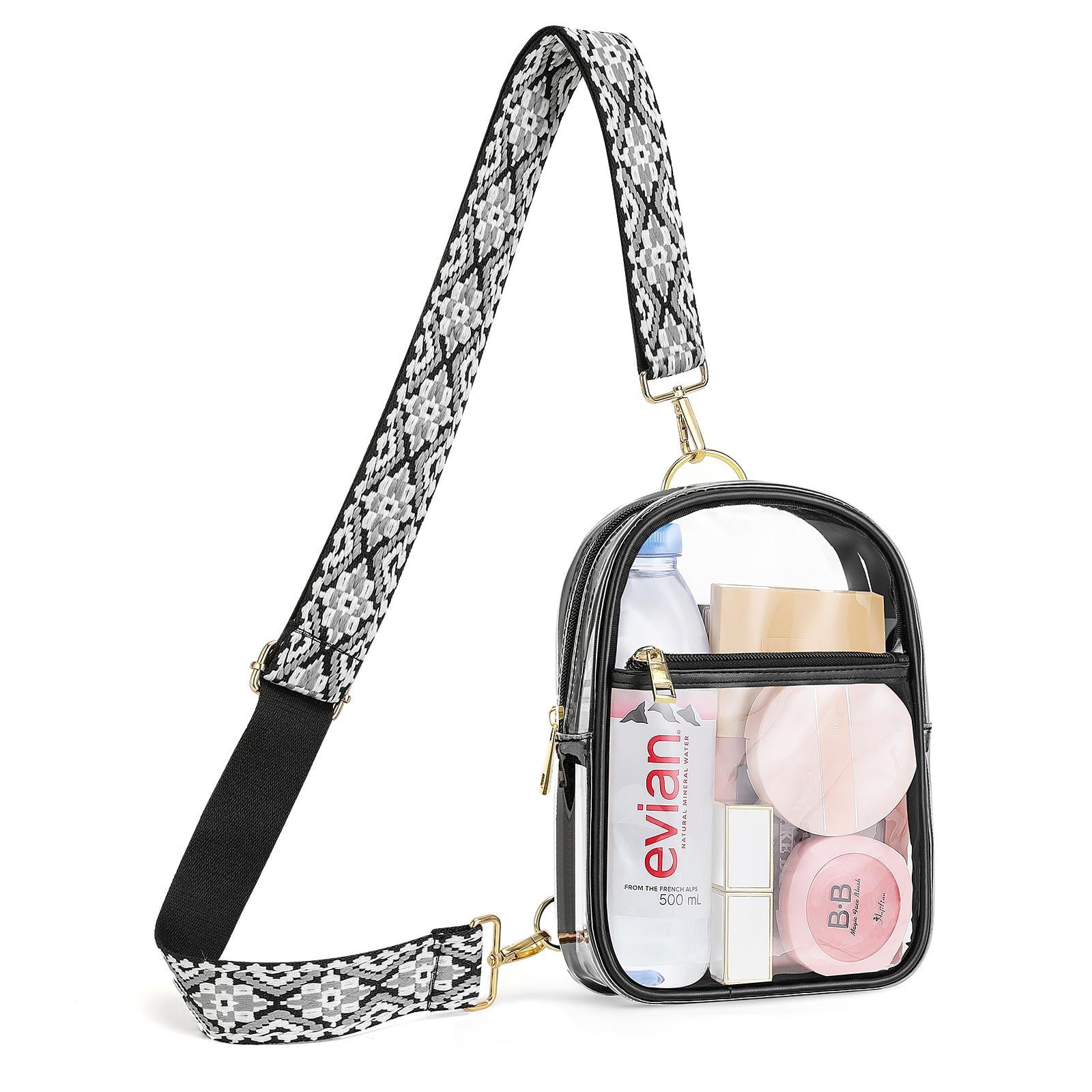 MoKo Stadium Clear Bag, Crossbody Purse with Adjustable Strap for Women ...