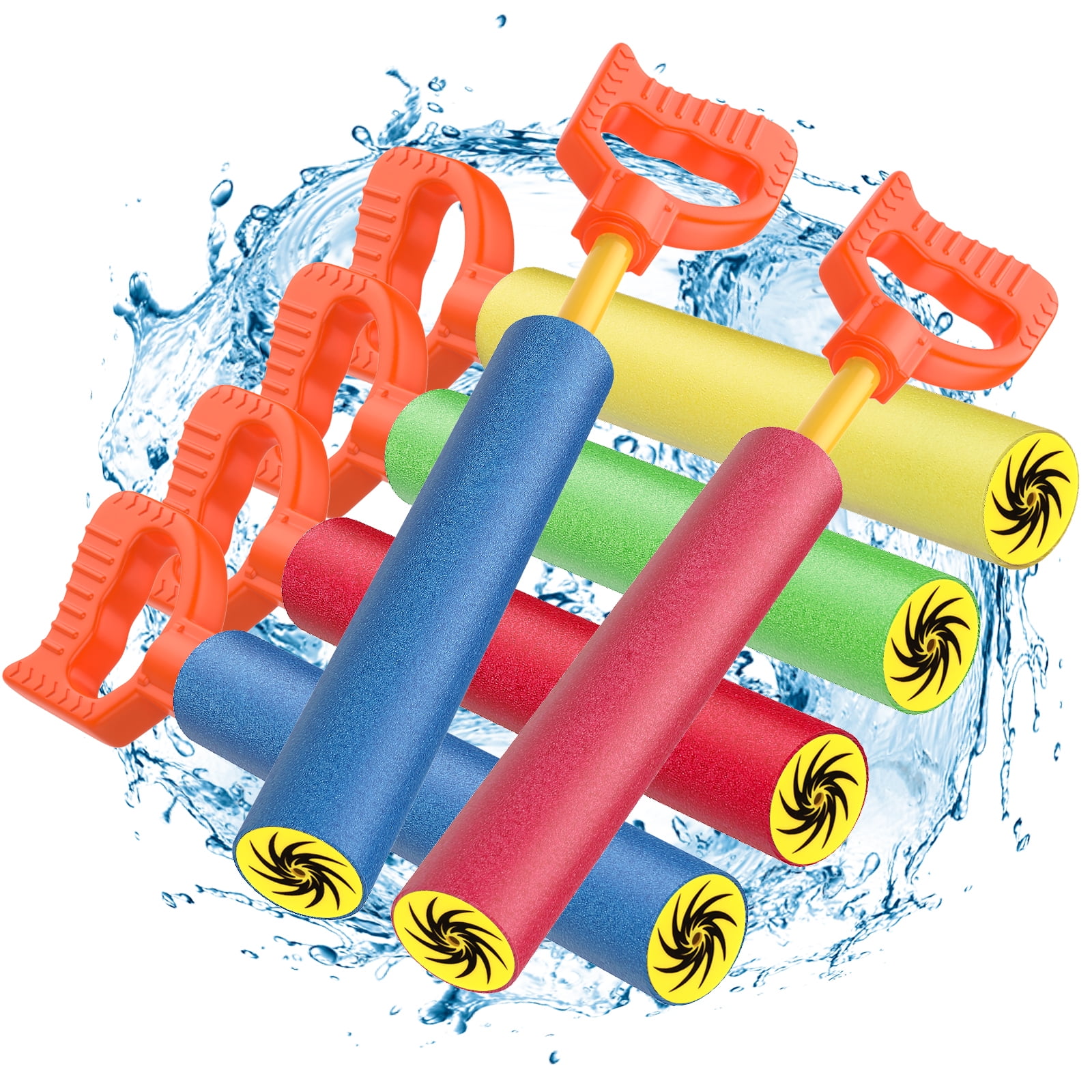 MoKo Foam Water Blaster for Kids Adults, 6 Pack Water Pistol, Long ...