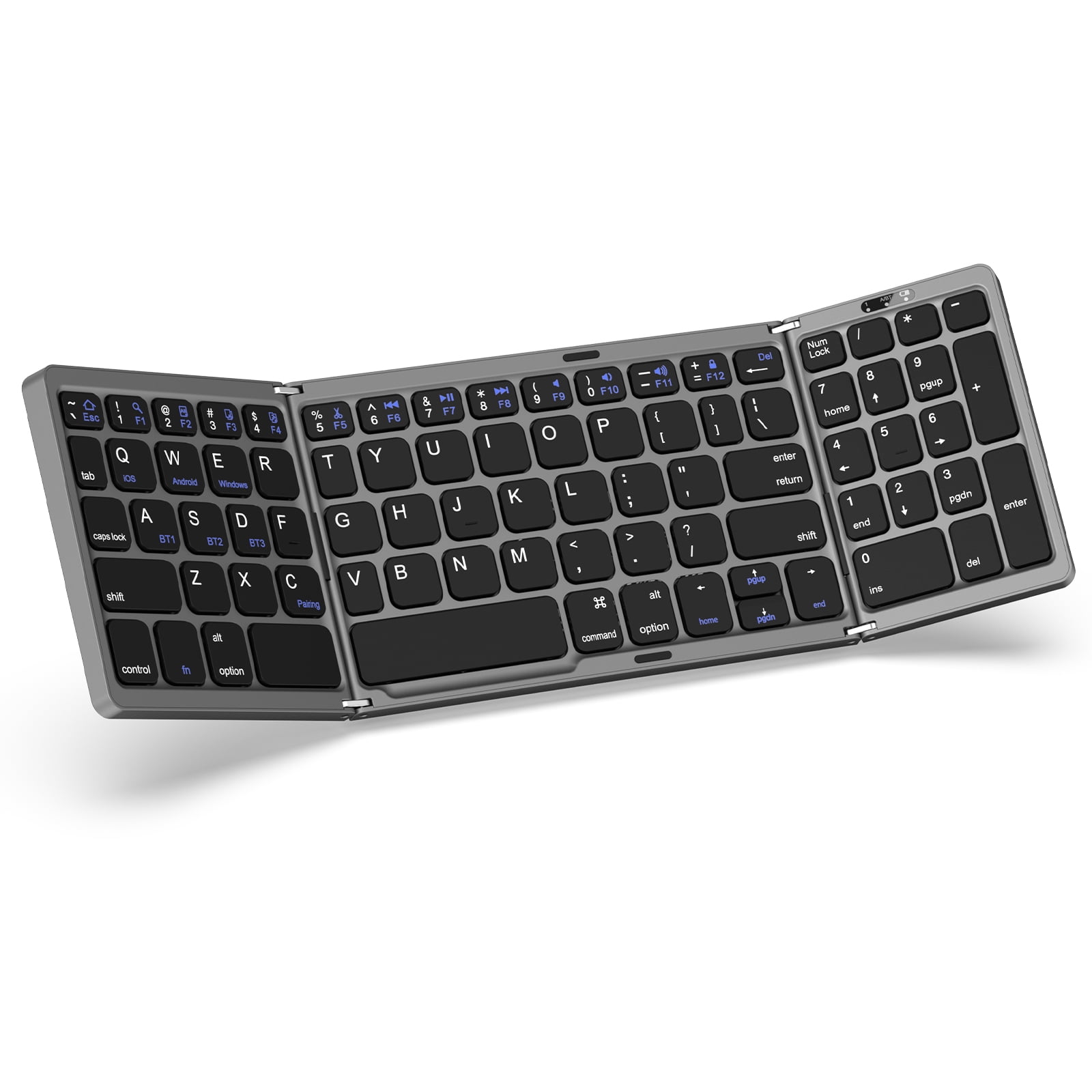 MoKo Portable Bluetooth Keyboard, Foldable, Multi-Device, USB-C ... MoKo Portable Bluetooth Keyboard, Foldable, Multi-Device, USB-C ...