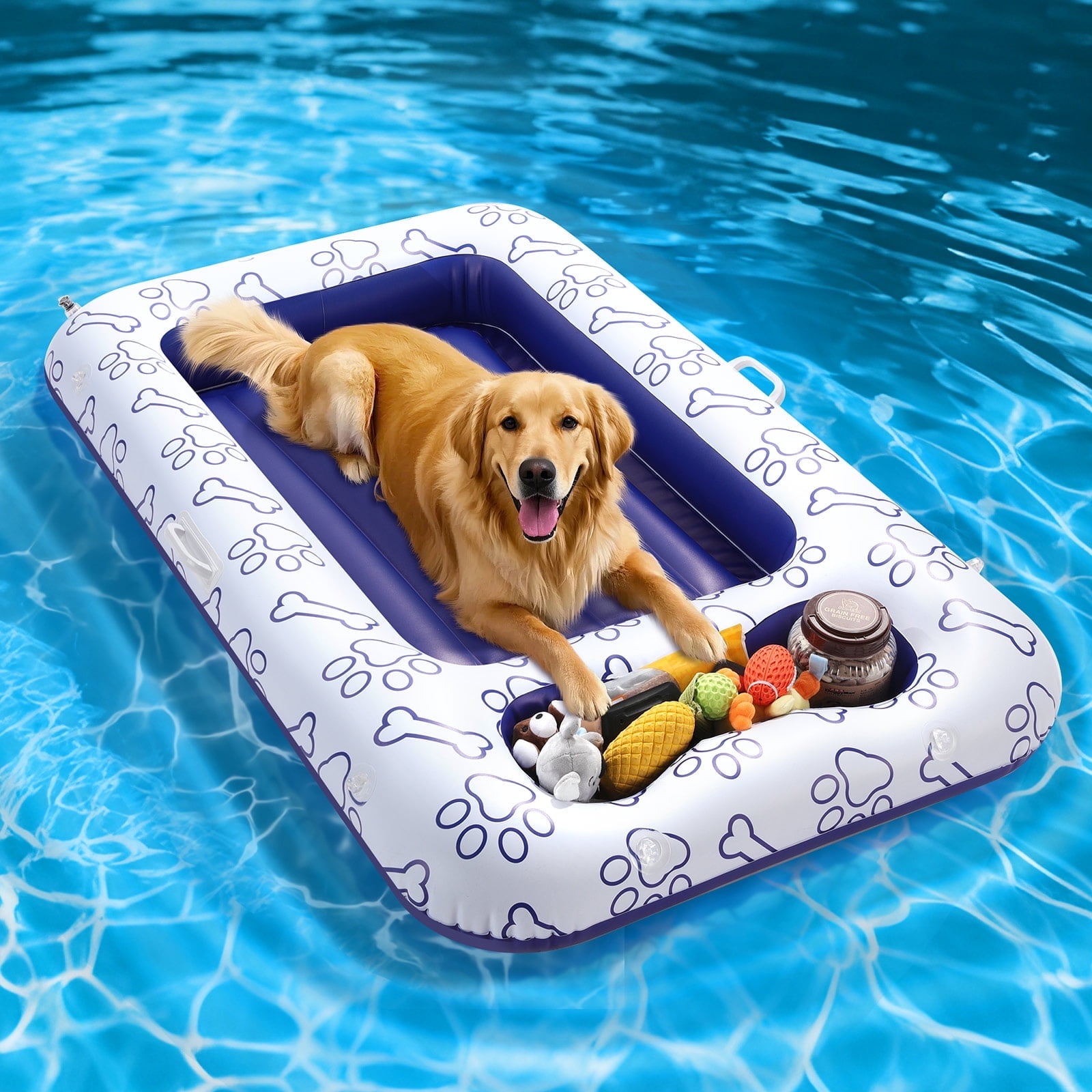 MoKo Dog Pool Float for Small, Medium and Large Dogs up to 220 lbs, 59 ...