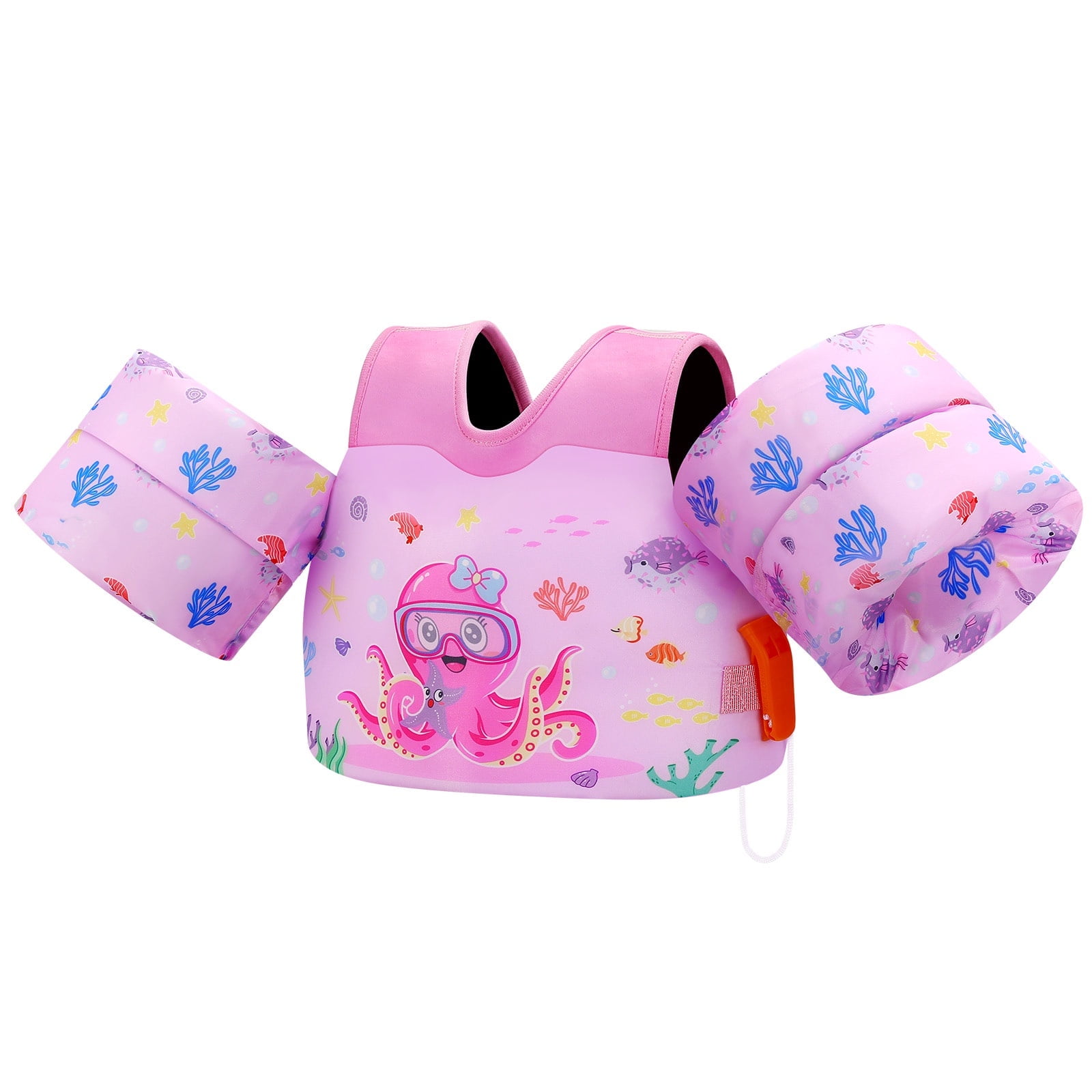 MoKo Kids Floaties Swim Vest for 13-30/30-70lbs, Water Wings Swim ...