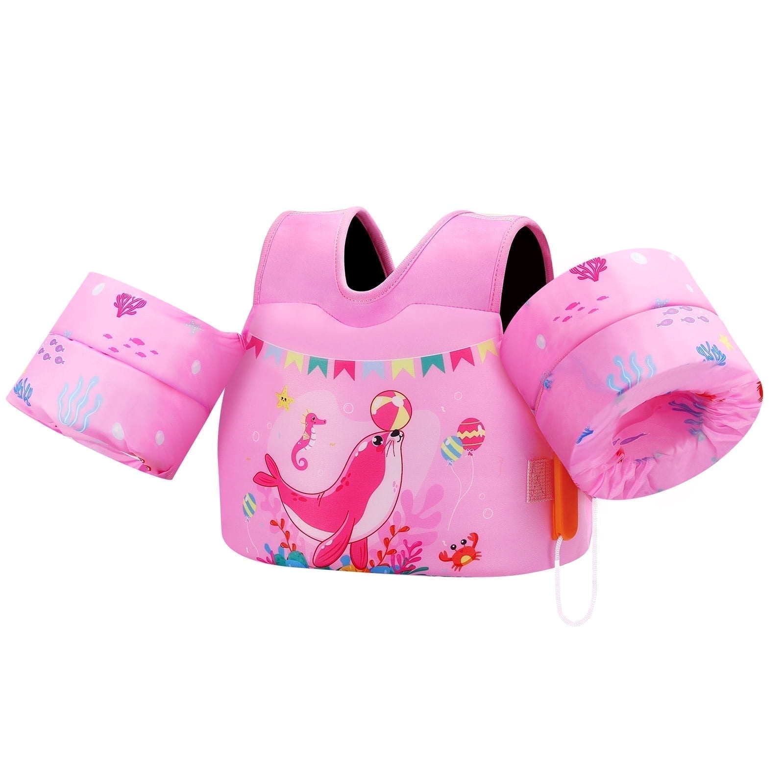 MoKo Kids Floaties Swim Vest for 13-30/20-50/30-70lb, Water Wings Arm ...